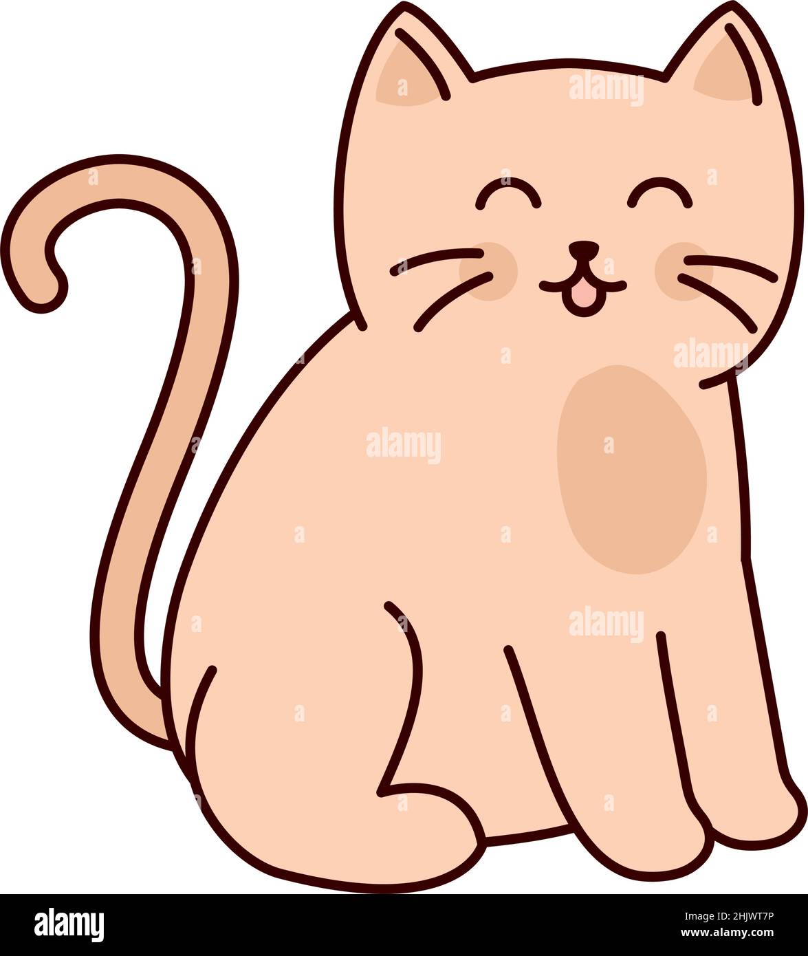 cat cartoon cute Stock Vector Image & Art - Alamy