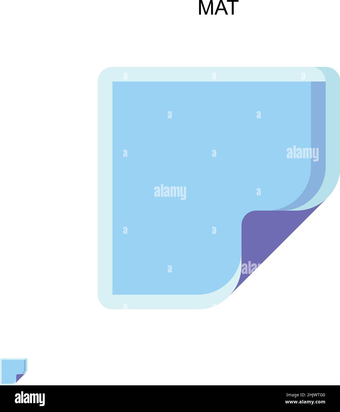 Mat Simple vector icon. Illustration symbol design template for web ...