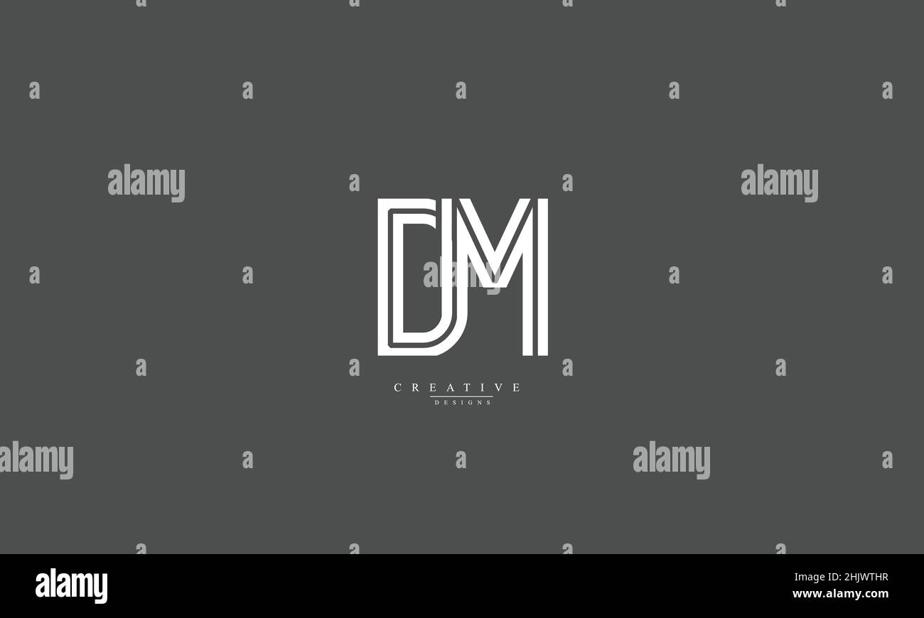 DM MD D M Alphabet letters Initials Monogram logo Stock Vector Image & Art - Alamy