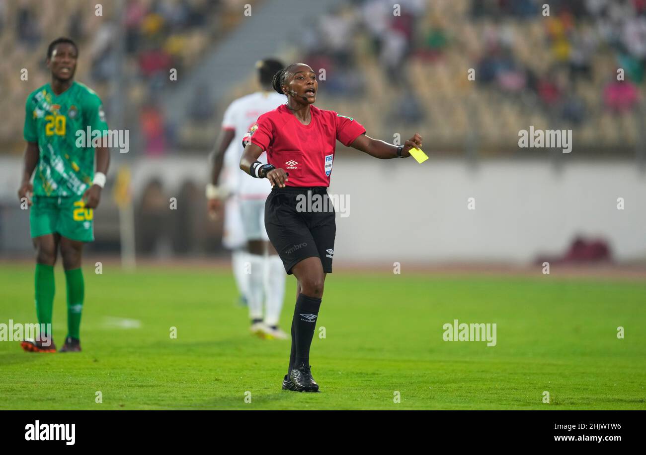 Yaoundé, Cameroon, January, 18, 2022: !r! during Guinea versus Zimbabwe ...