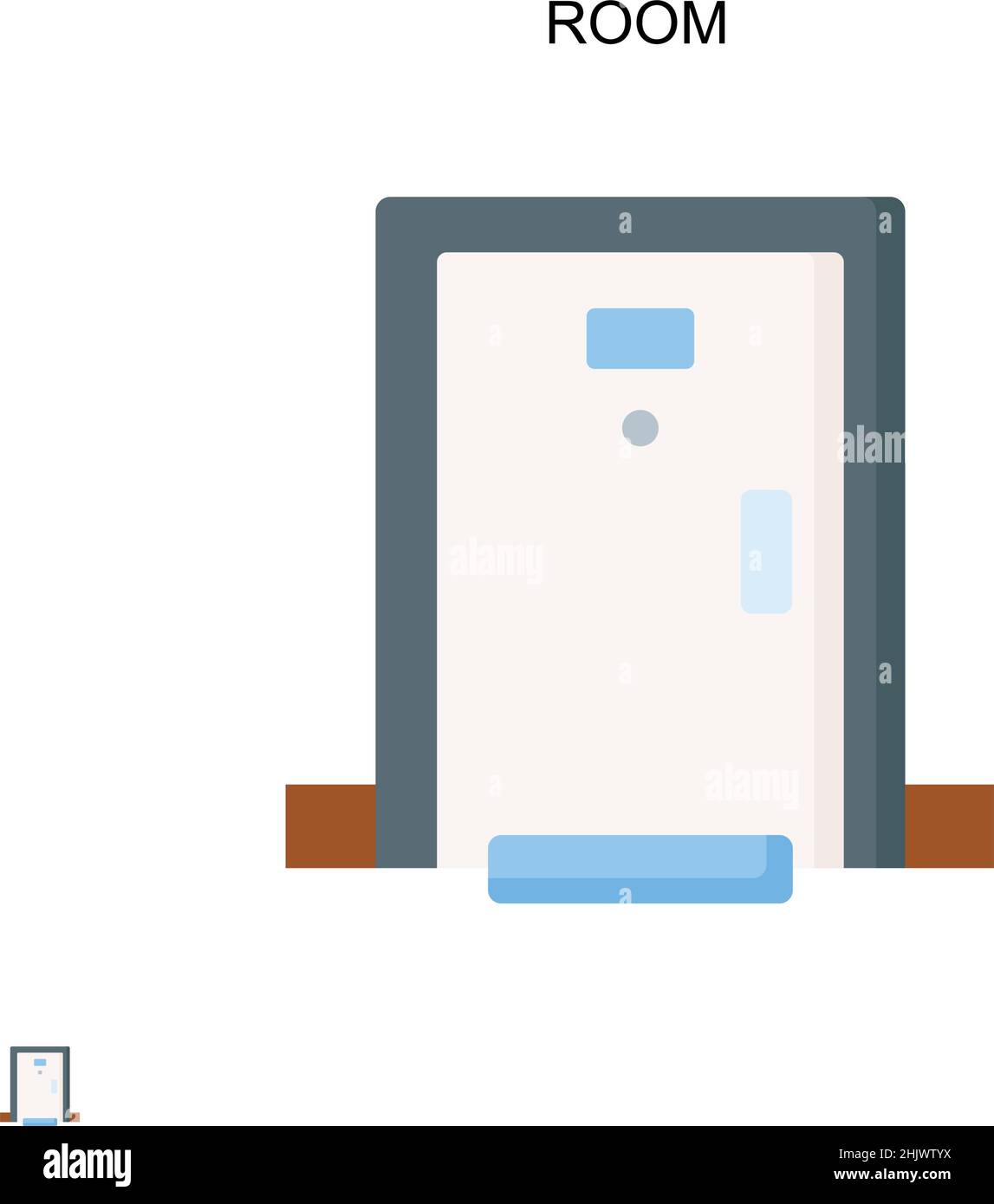 Room Simple vector icon. Illustration symbol design template for web ...