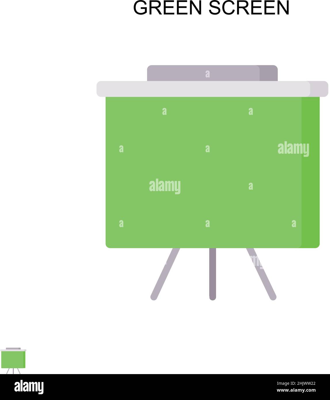 Empty tv studio green screen hi-res stock photography and images - Alamy