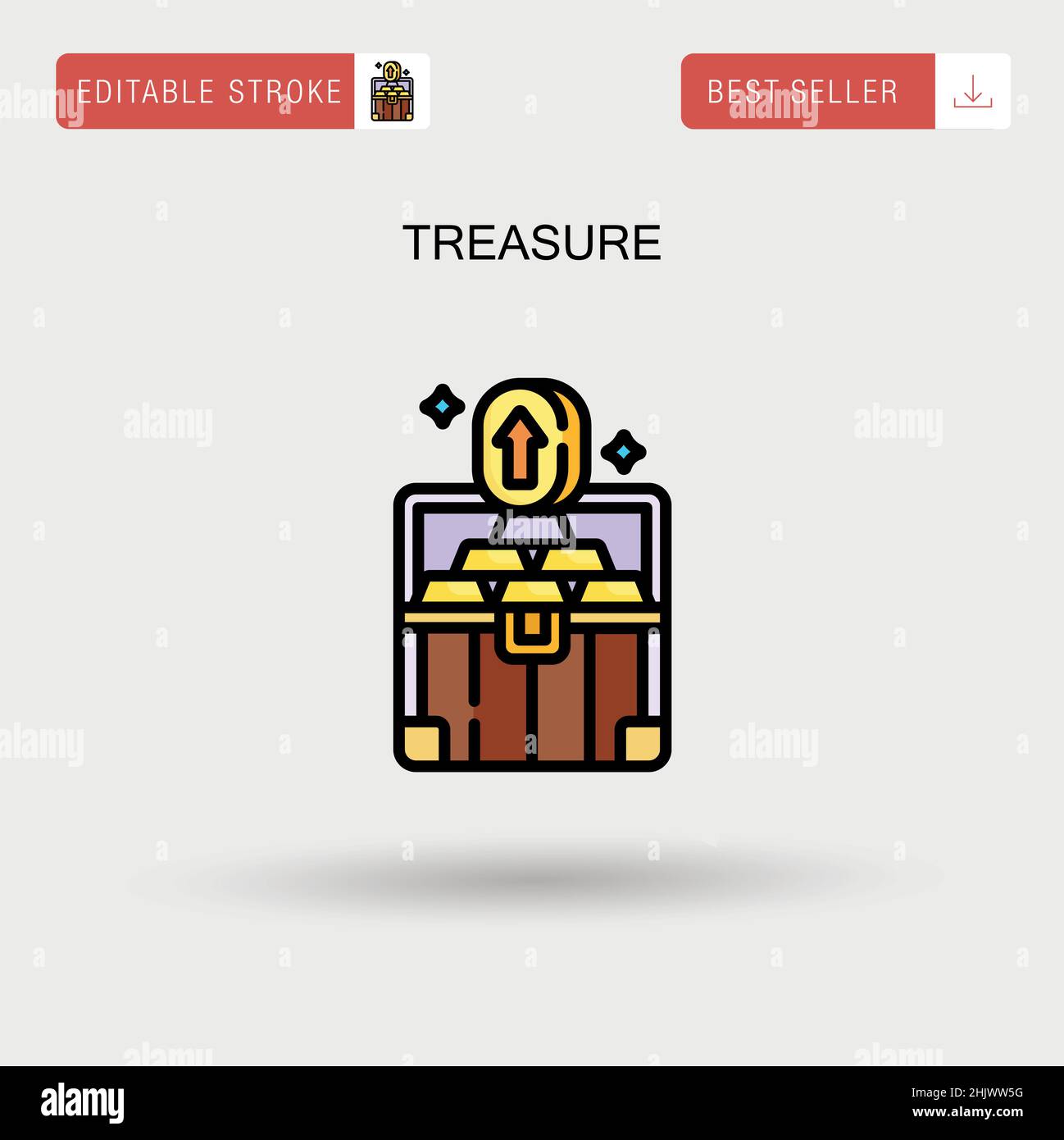 Treasure Simple vector icon Stock Vector Image & Art - Alamy