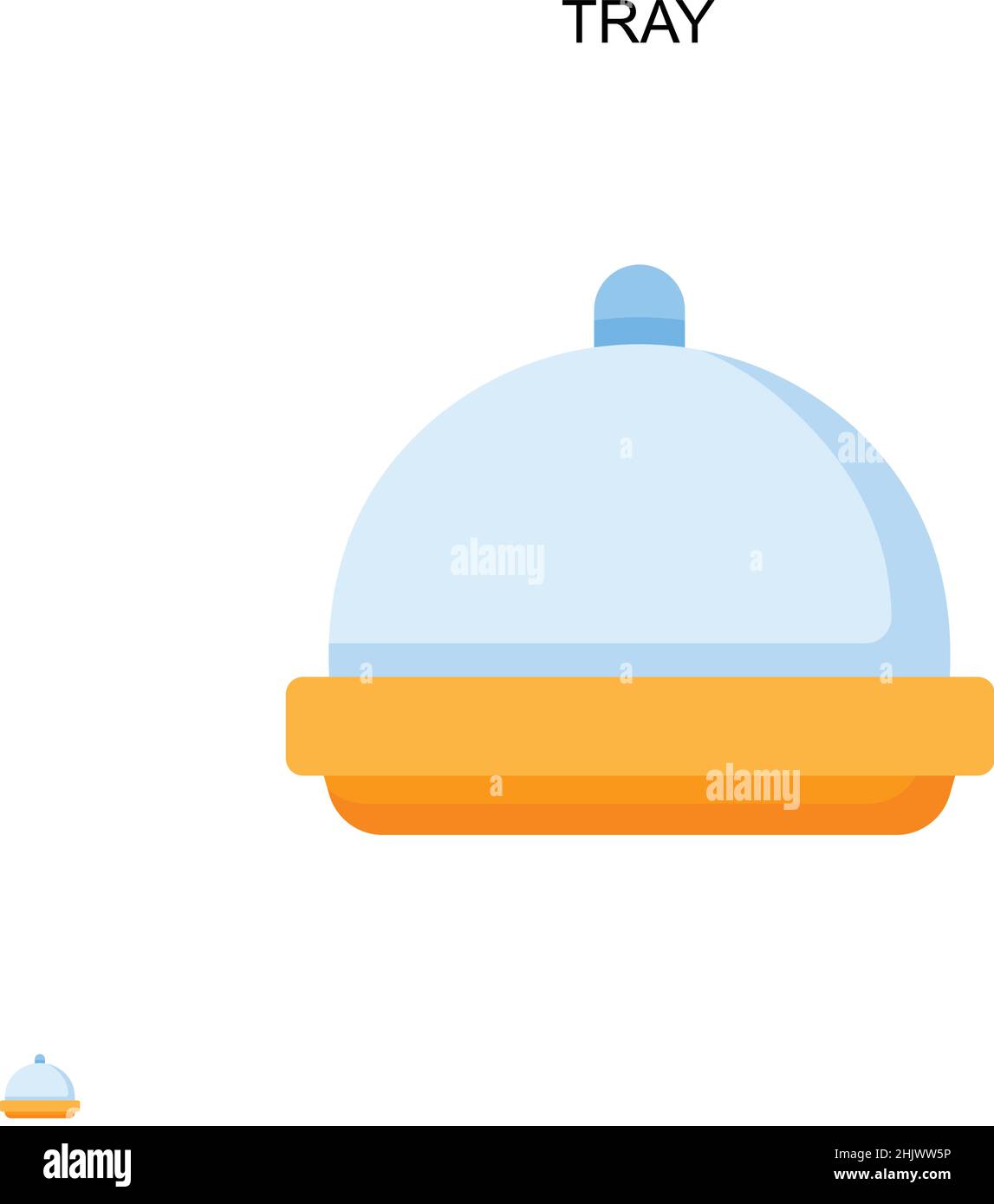 Tray Simple vector icon. Illustration symbol design template for web ...