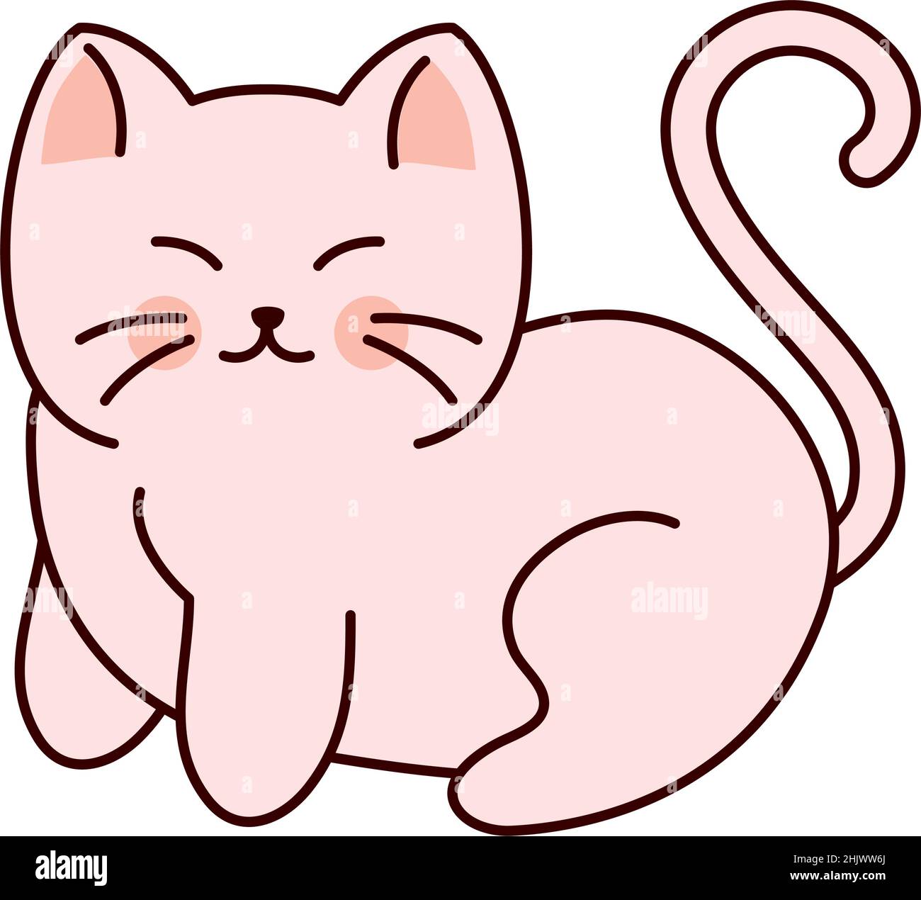little cat cartoon Stock Vector Image & Art - Alamy