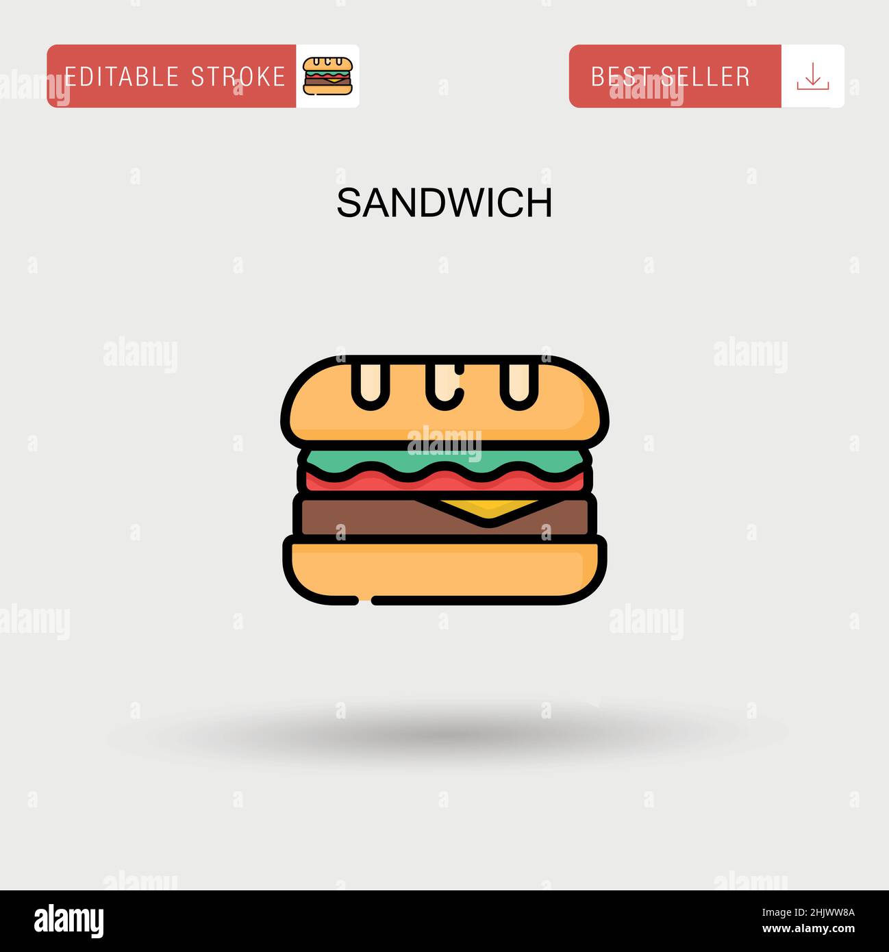 White sliced bread sandwiches Stock Vector Images - Alamy