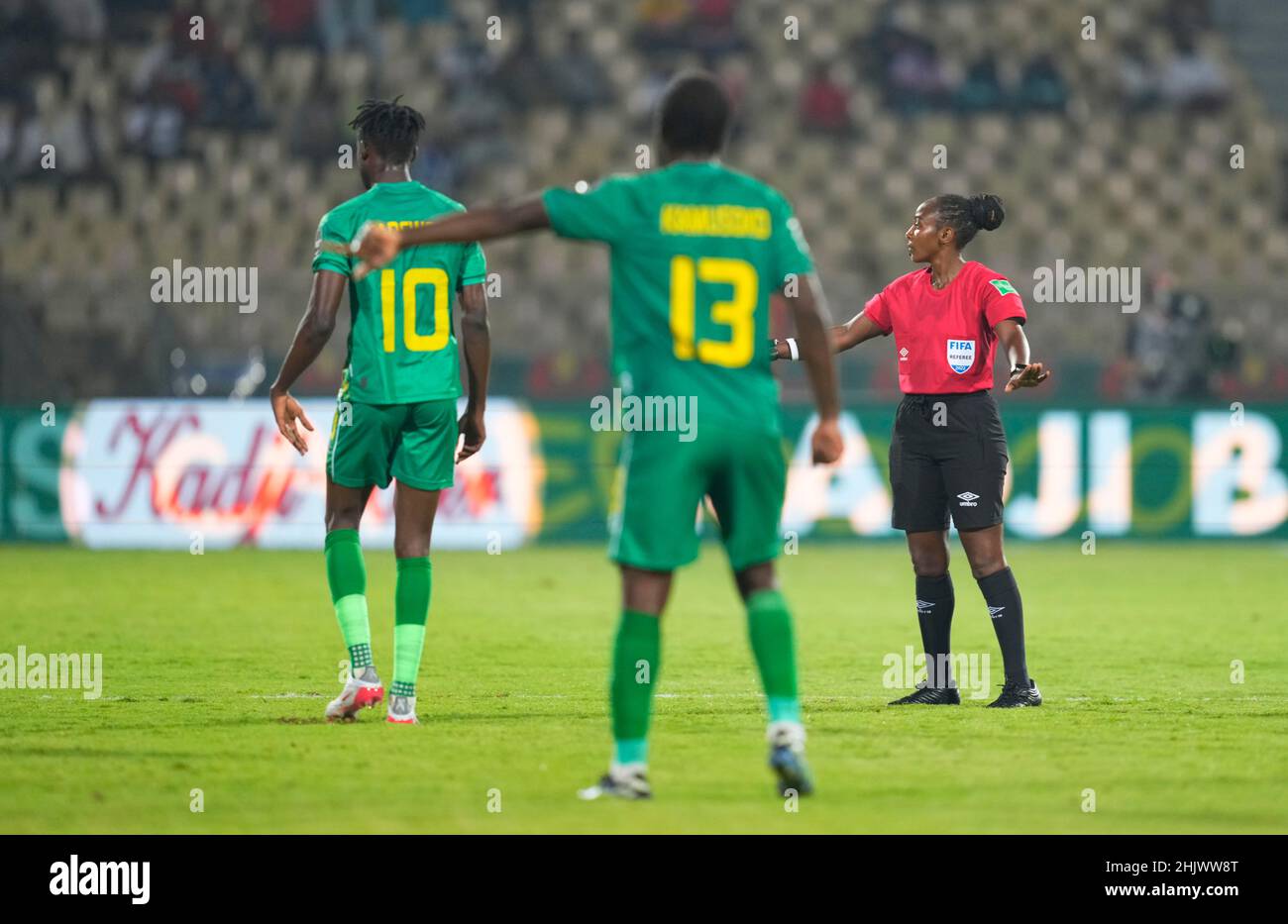 Yaoundé, Cameroon, January, 18, 2022: !r! during Guinea versus Zimbabwe ...