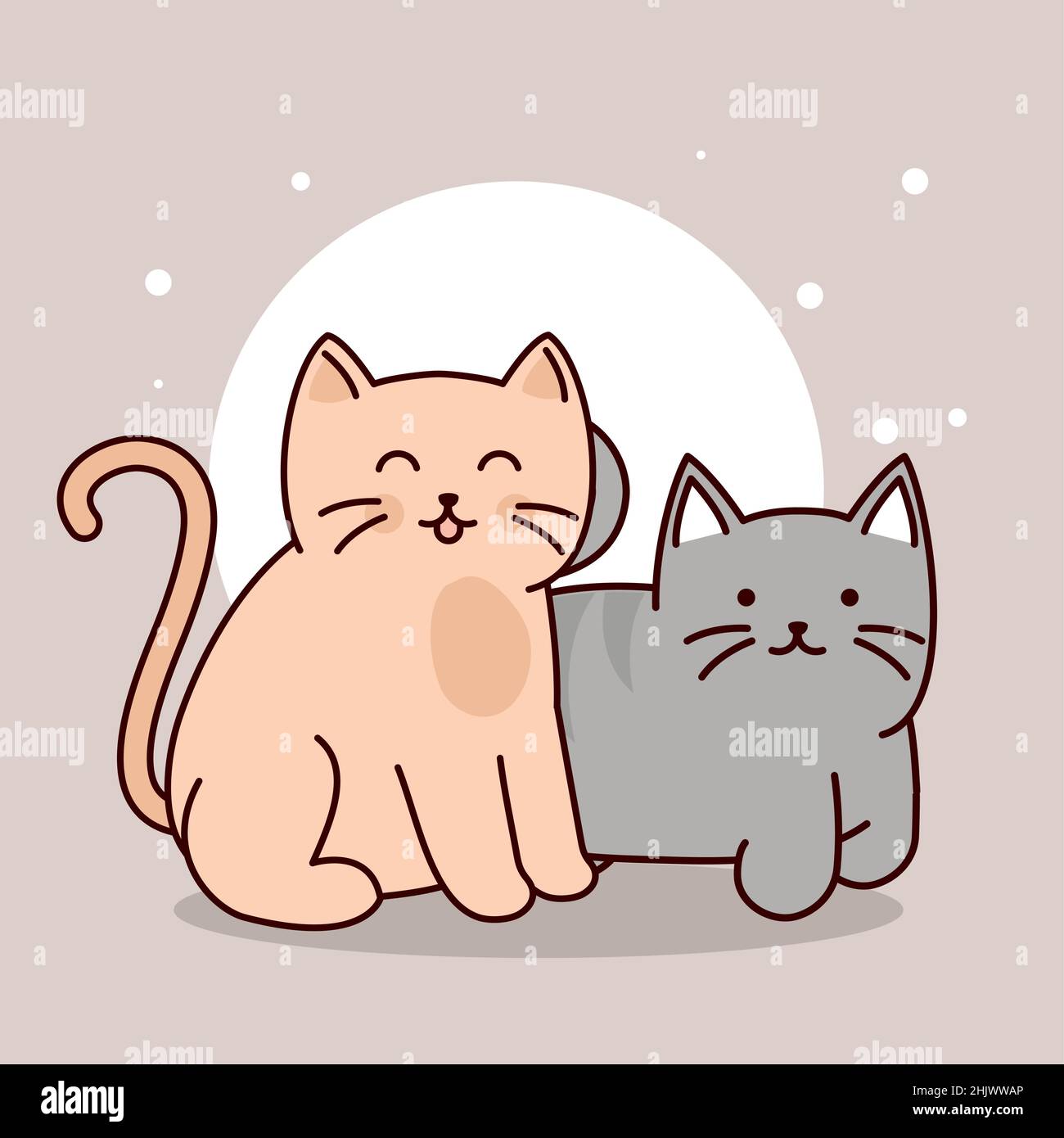 Animals kittens Stock Vector Images - Alamy