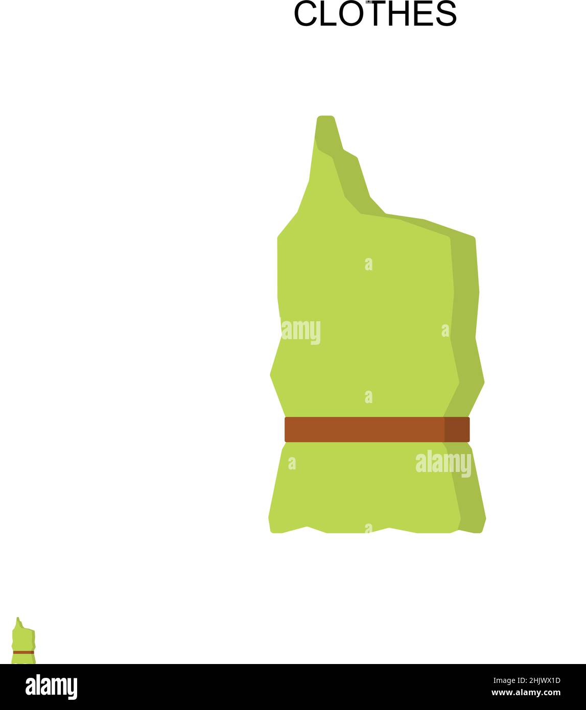 Clothes Simple vector icon. Illustration symbol design template for web ...