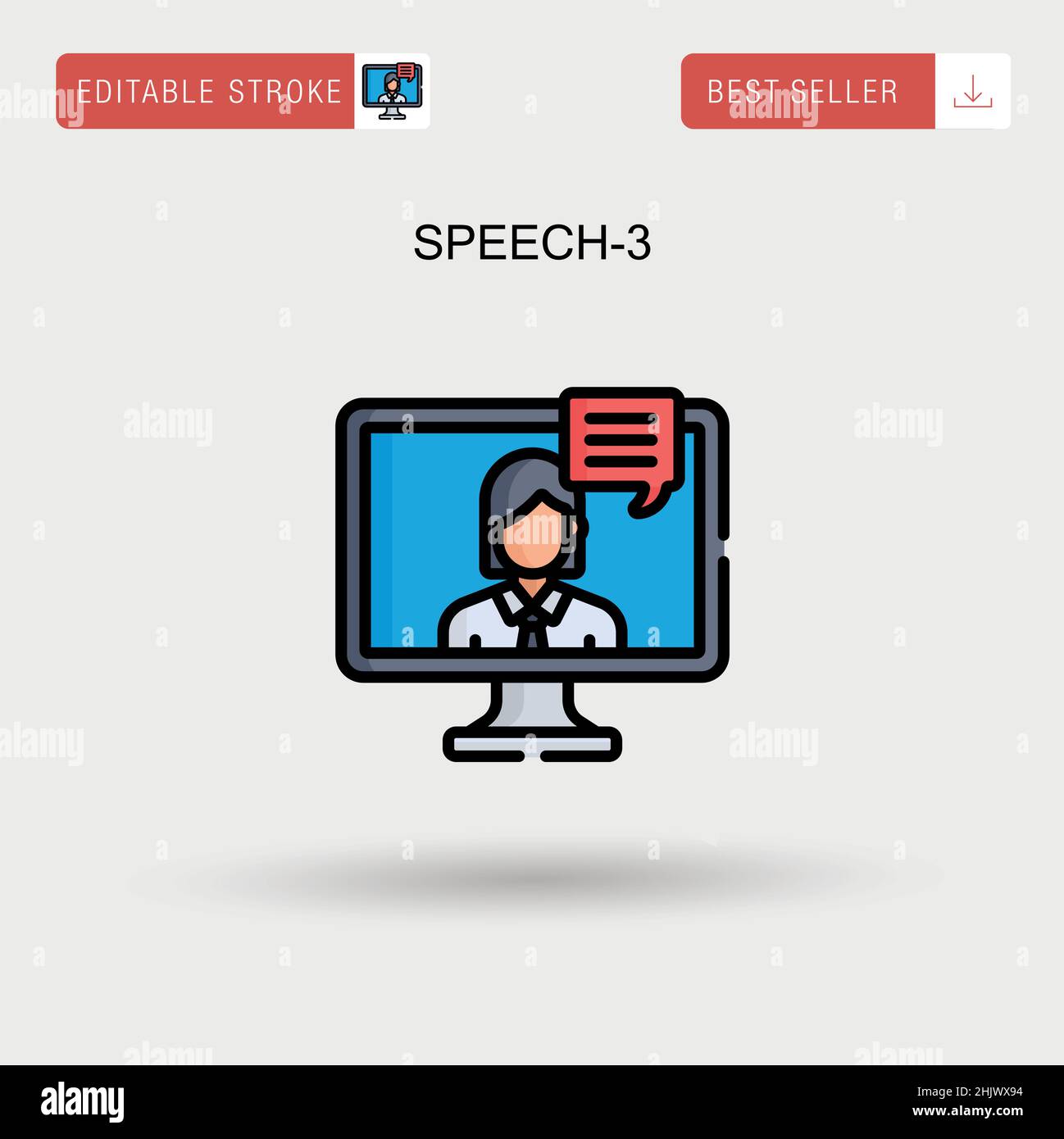 Speech bubble icon three Stock Vector Images - Alamy