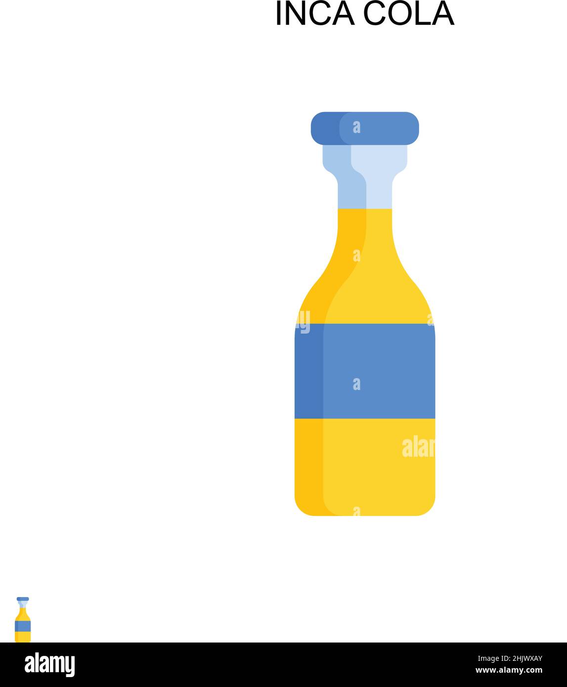 Inca cola Simple vector icon. Illustration symbol design template for ...