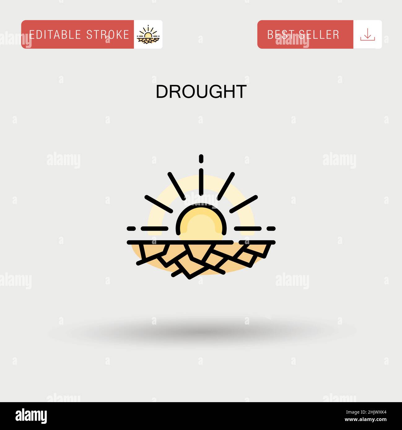 Drought Simple vector icon Stock Vector Image & Art - Alamy