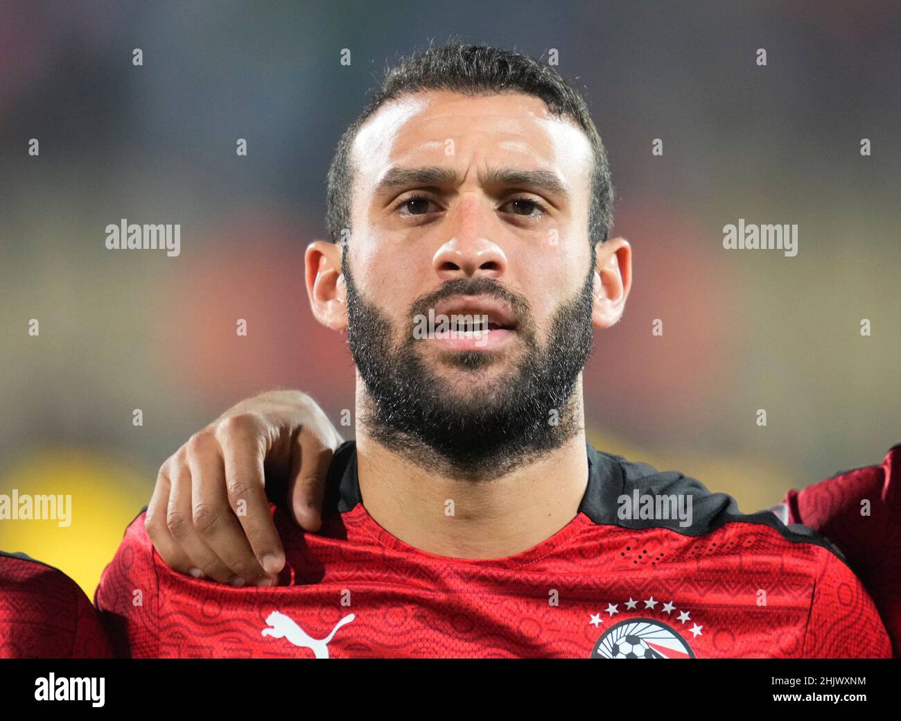 Yaoundé, Cameroon, January, 19, 2022: Omar Kamal of Egypt during Egypt ...