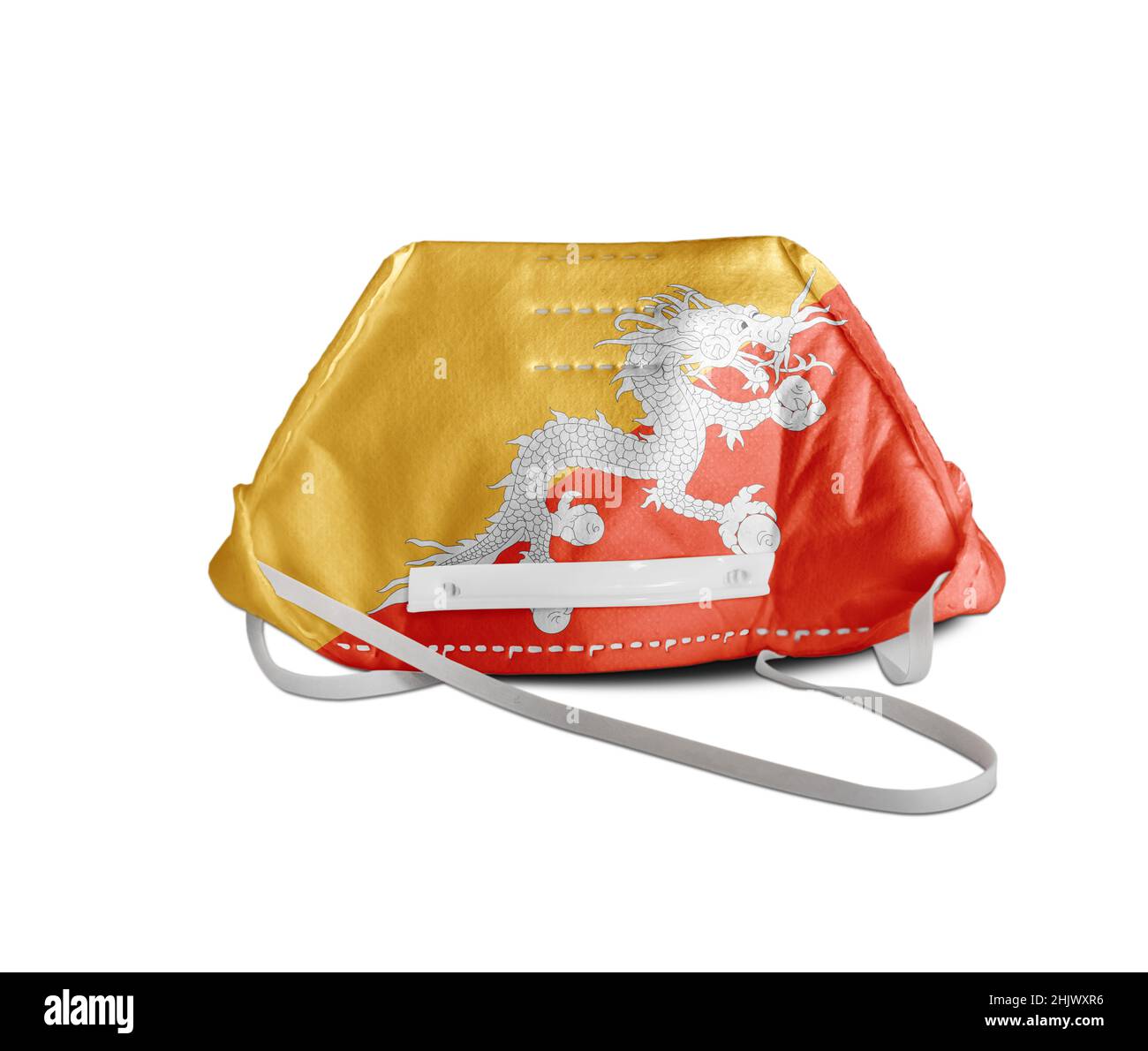 Medical mask bhutan flag hi-res stock photography and images - Alamy