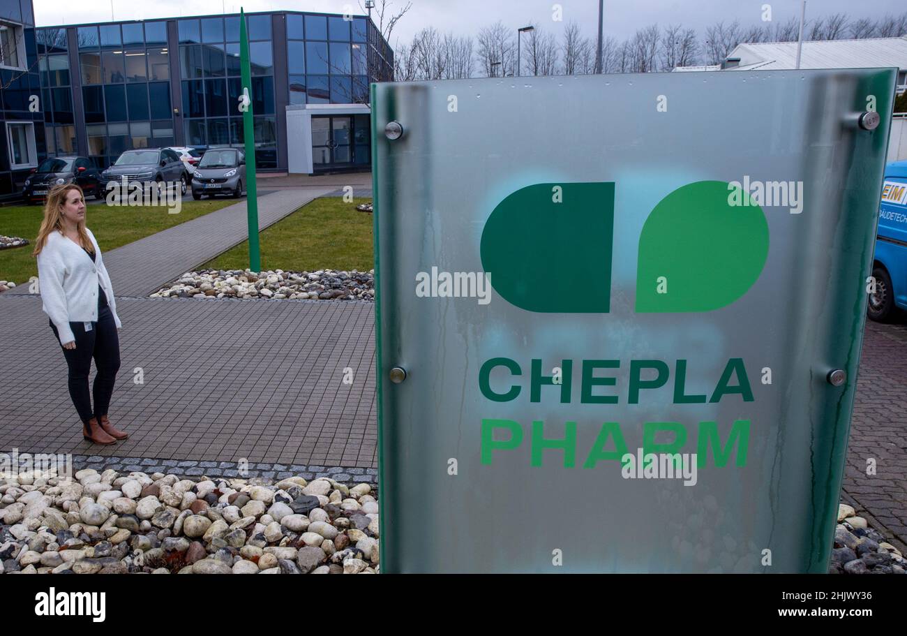 Greifswald, Germany. 27th Jan, 2022. The company building of ...