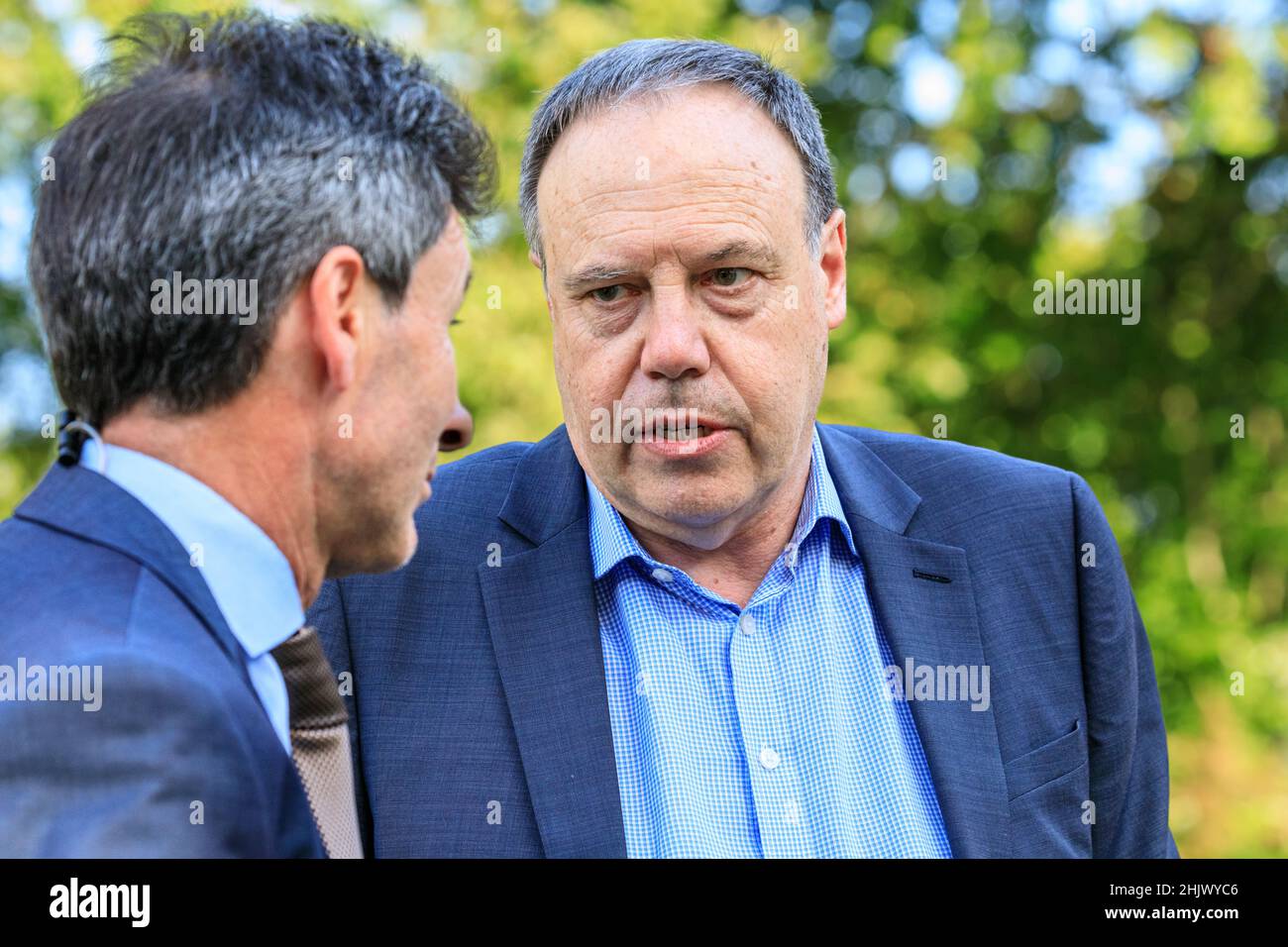 Nigel Dodds, Leader of the DUP in the House of Commons and Deputy ...