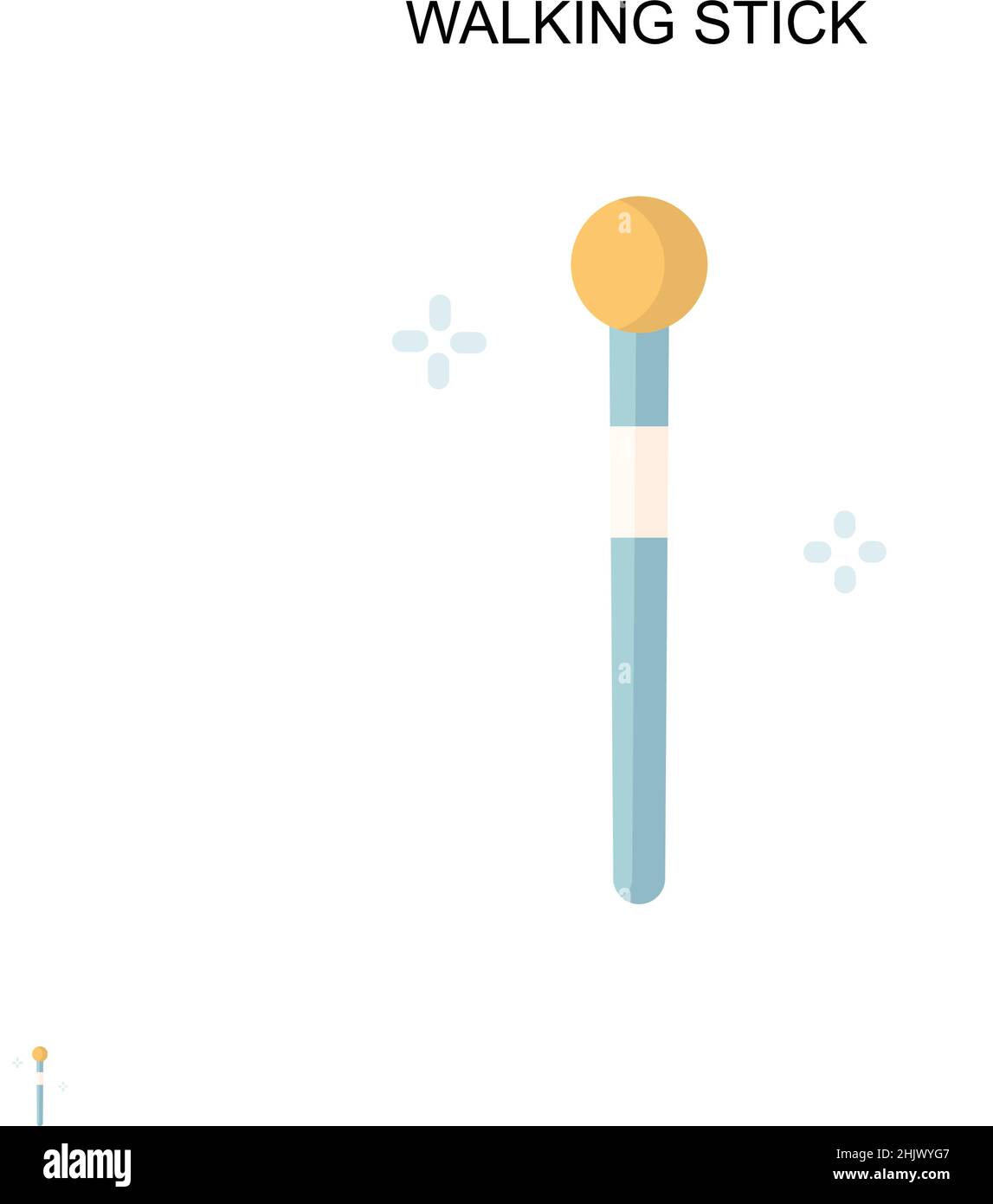 Old man walking walking stick Stock Vector Images - Alamy