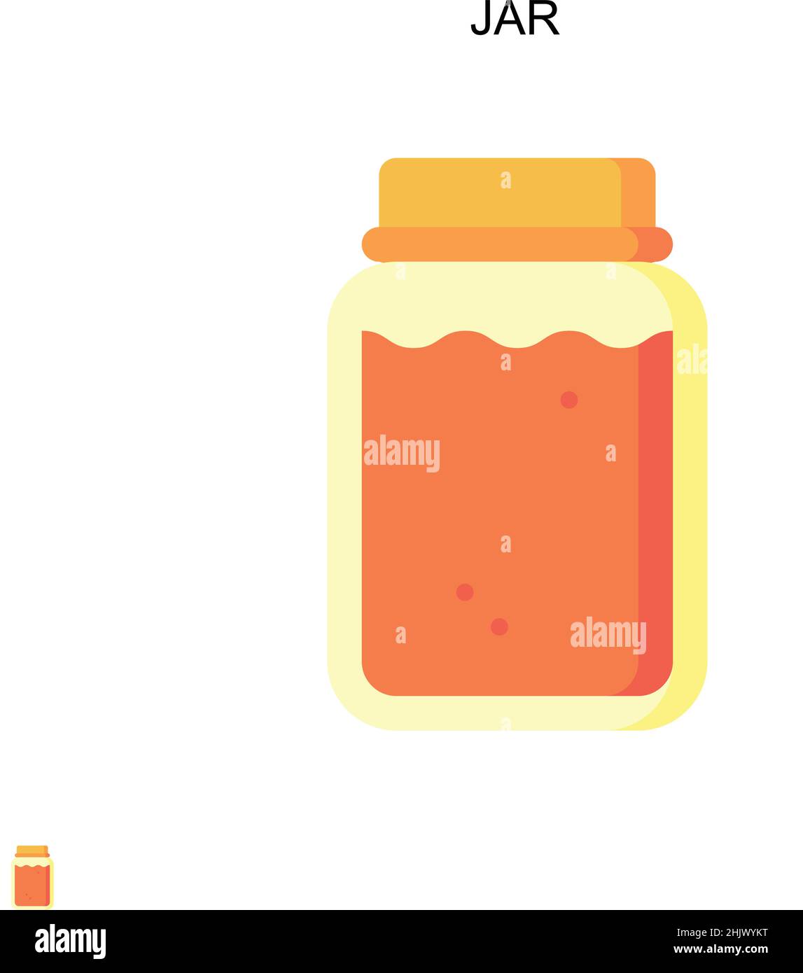 Jar Simple vector icon. Illustration symbol design template for web ...