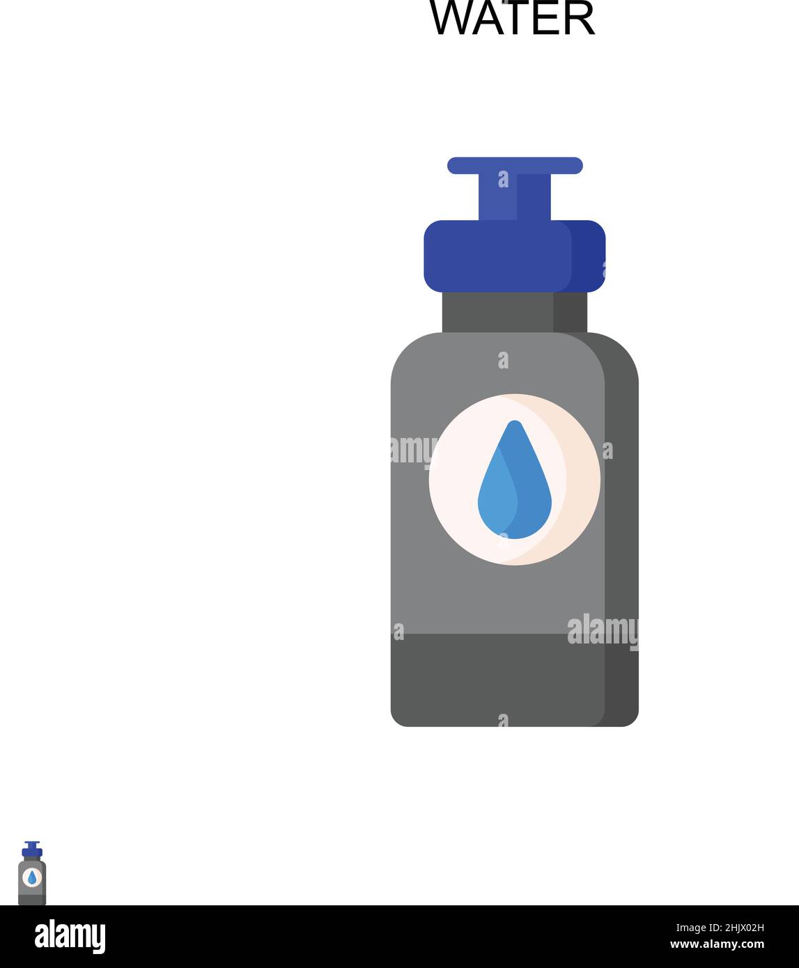 Water Simple vector icon. Illustration symbol design template for web ...