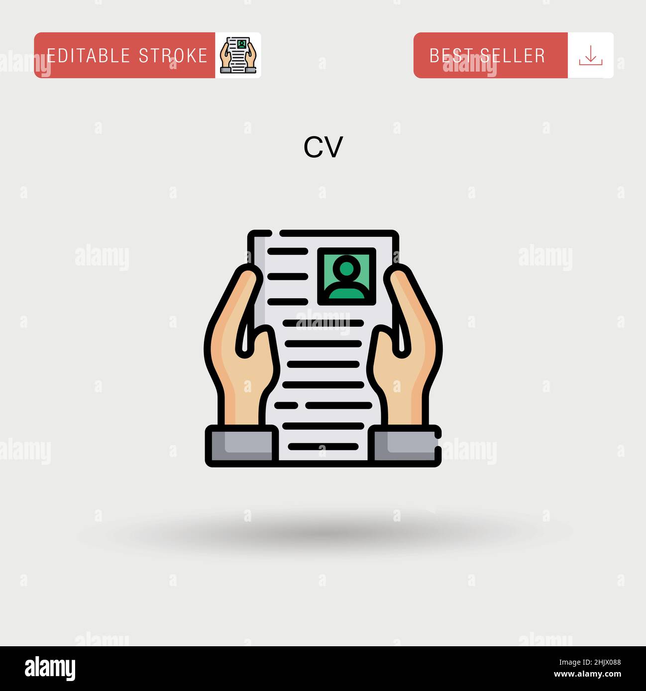 Cv template hi-res stock photography and images - Alamy