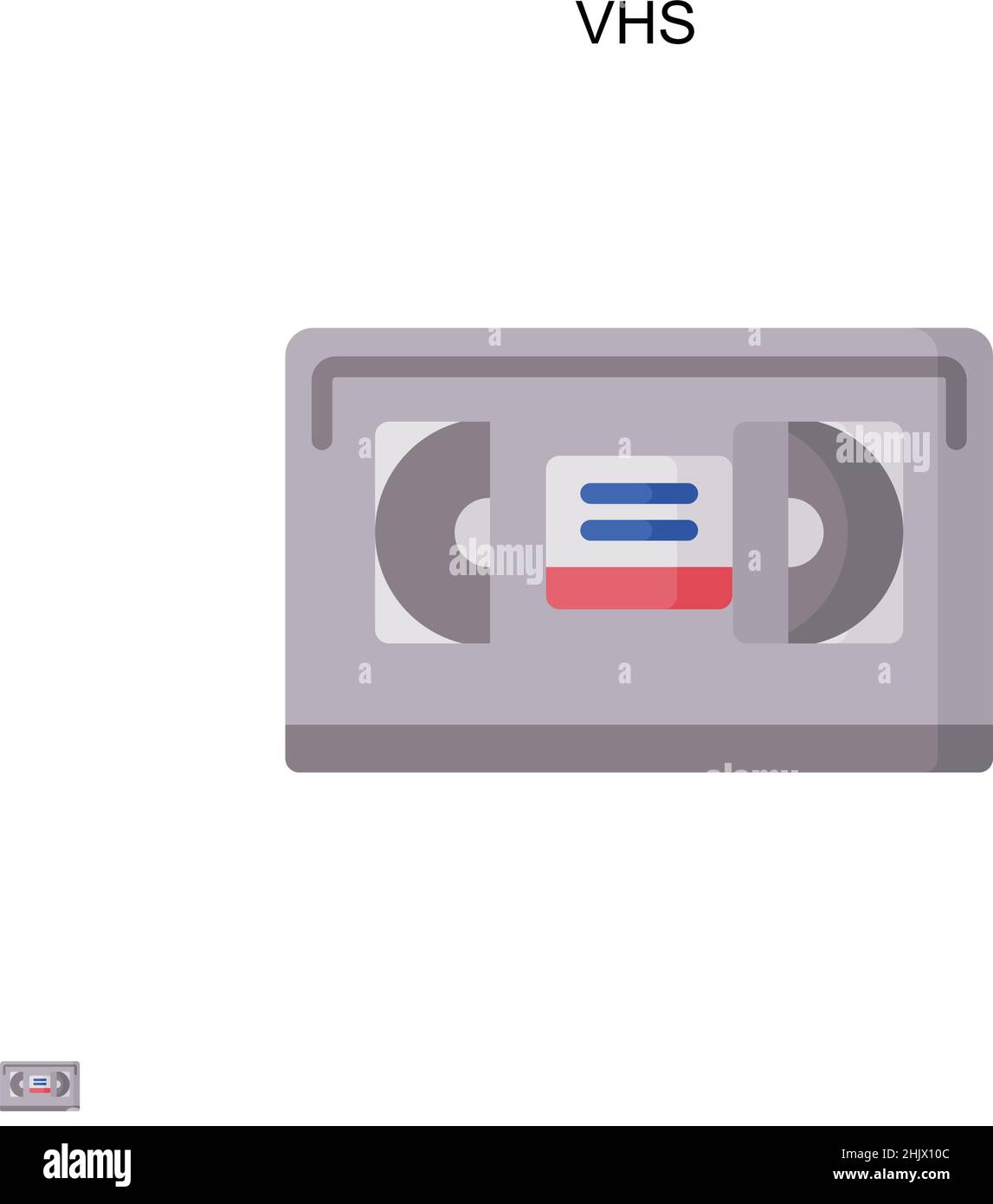 Vhs Simple vector icon. Illustration symbol design template for web ...