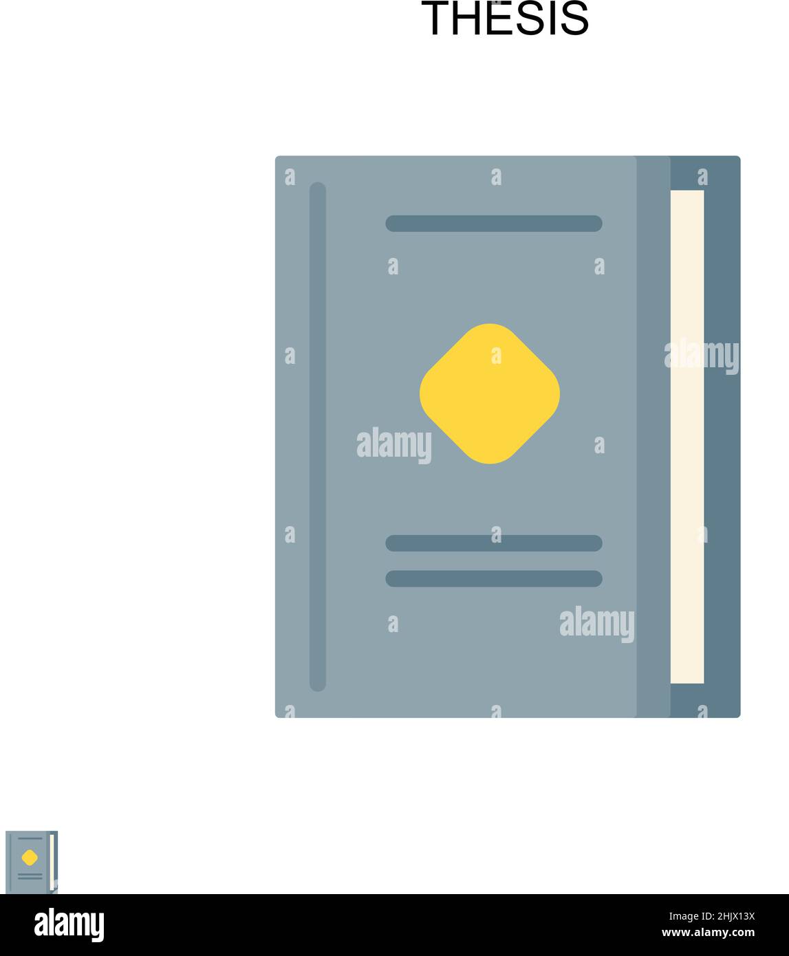 Thesis vector template hi-res stock photography and images - Alamy