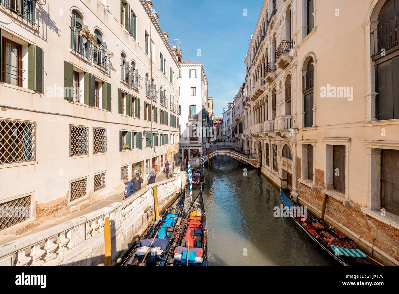 Cityscape of water channels in Venice, Italy Stock Photo - Alamy