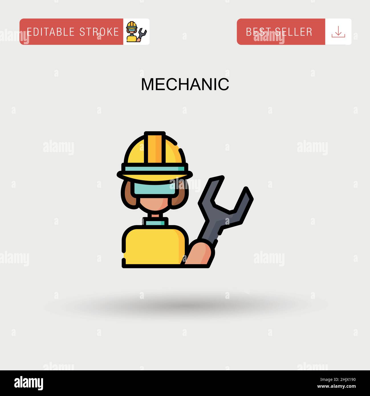 Mechanic checking engine Stock Vector Images - Alamy