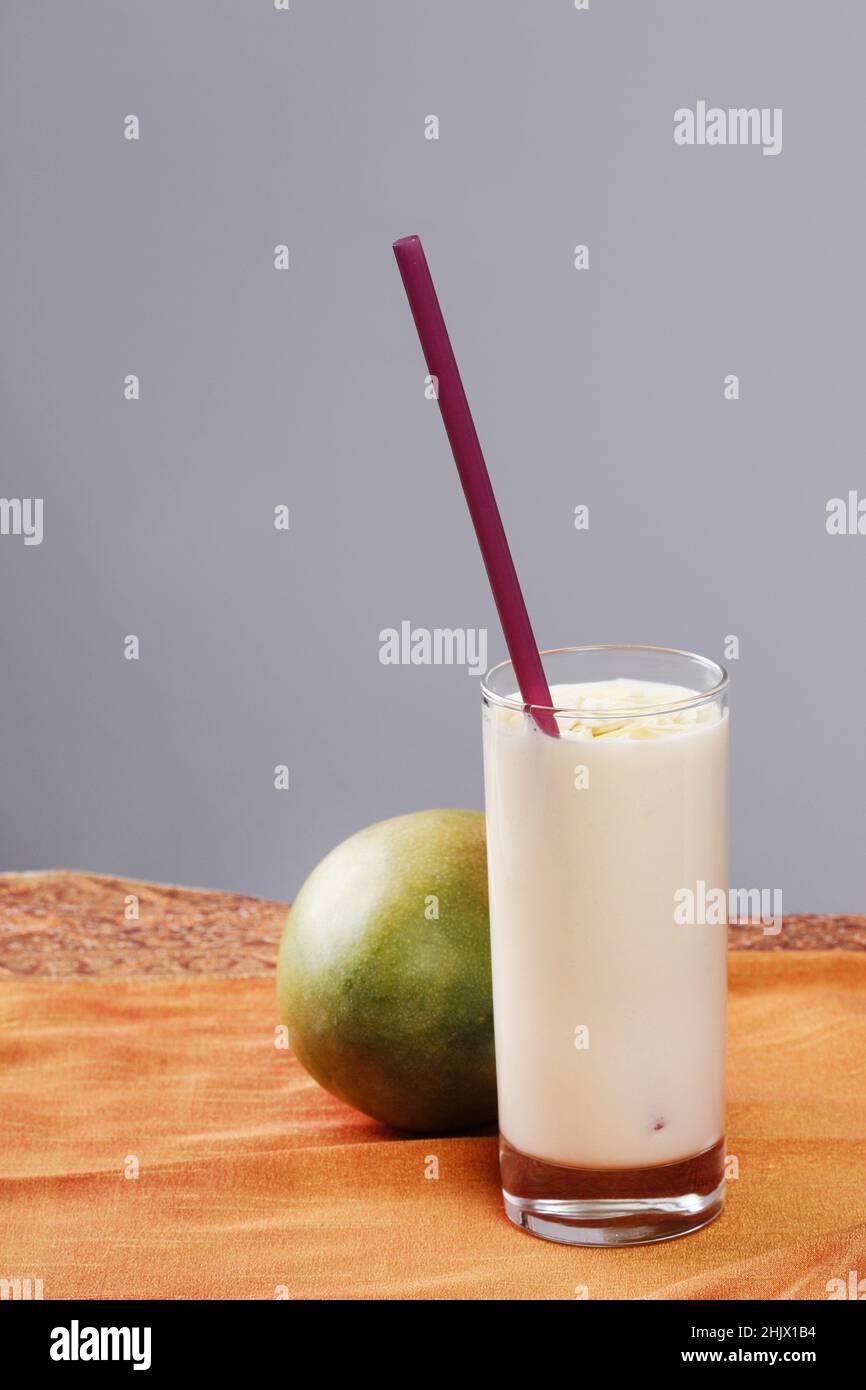Traditional indian mango lassi drink hi-res stock photography and ...