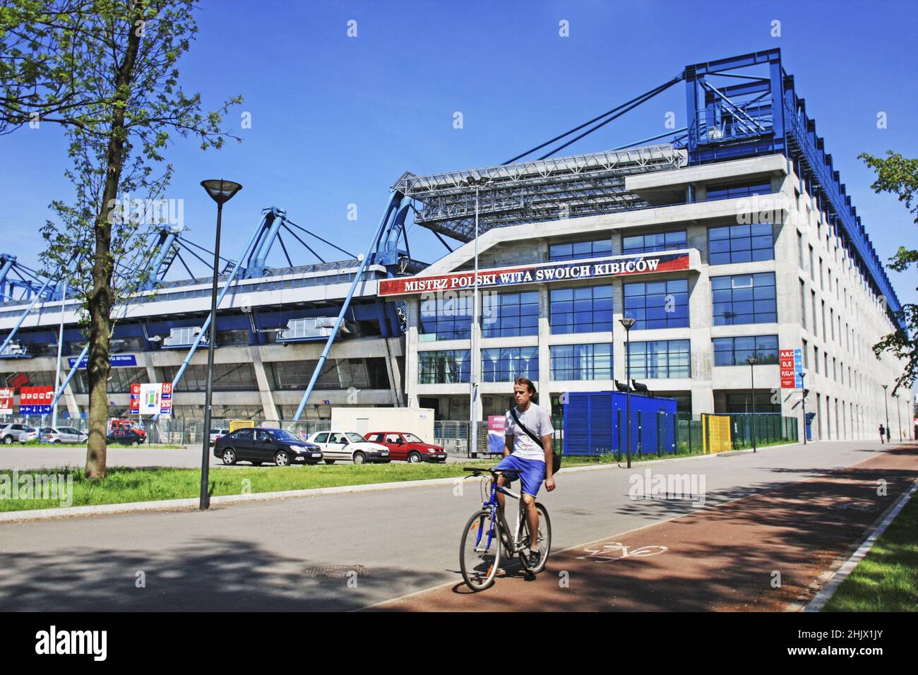 City stadium of Wisla Krakow, a football-specific stadium Stock Photo ...