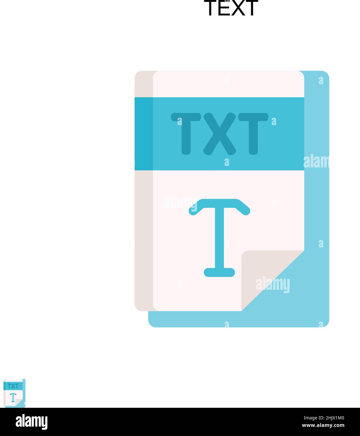 Text Simple vector icon. Illustration symbol design template for web ...