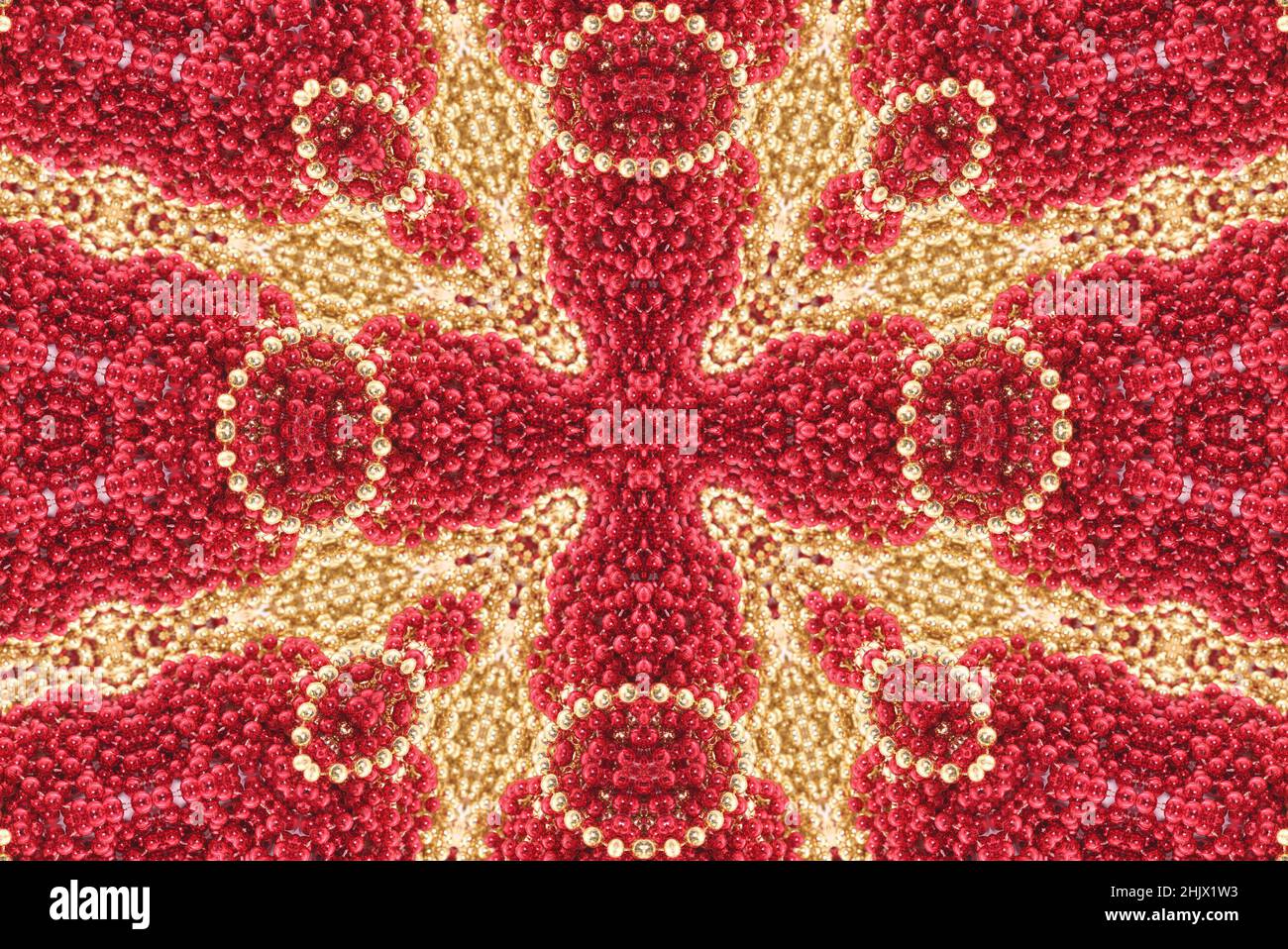 Red and Gold Abstract Beaded Cross Background Stock Photo - Alamy