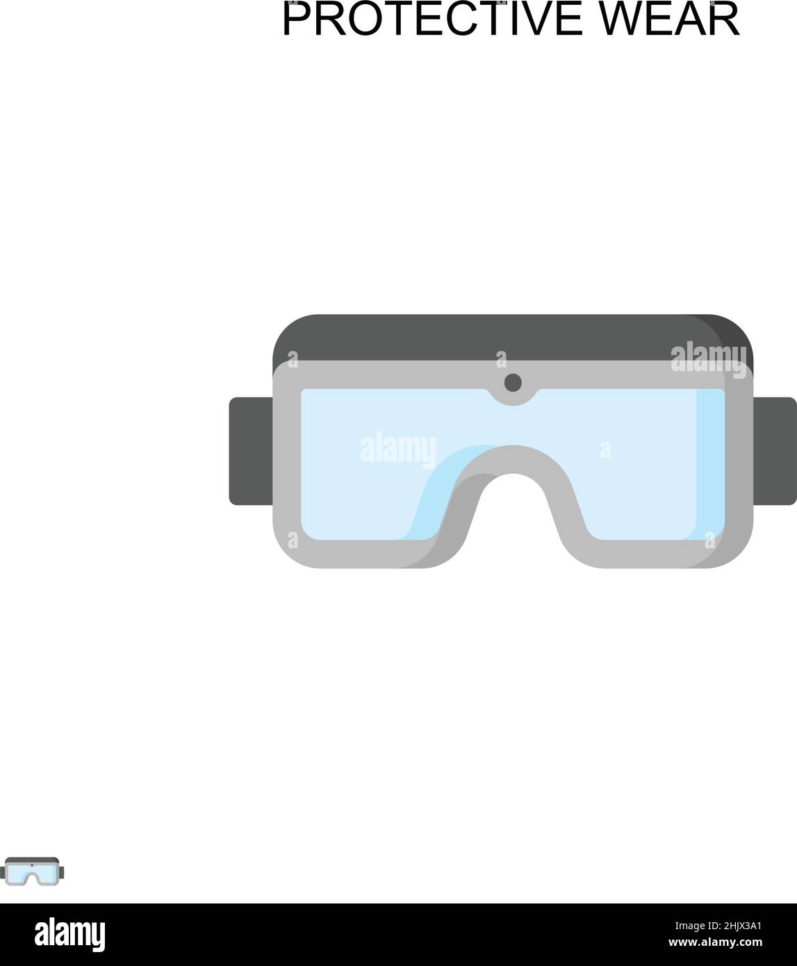 Protective wear Simple vector icon. Illustration symbol design template ...