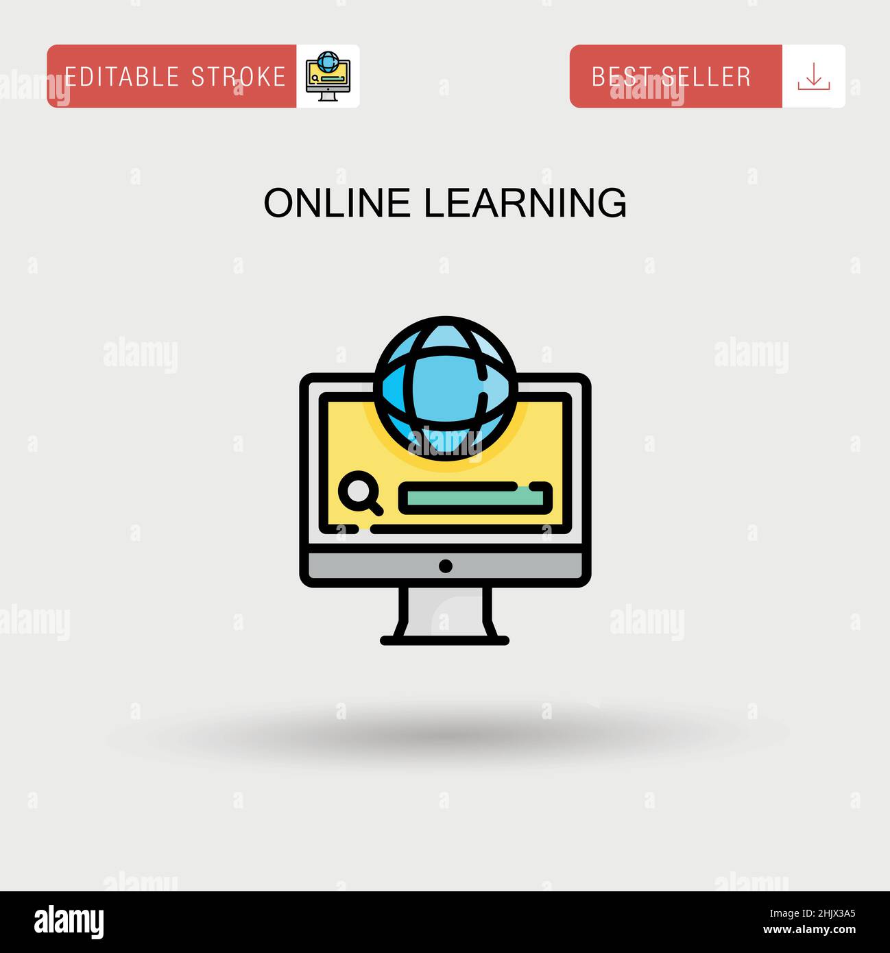 Video Learning Stock Vector Images - Alamy