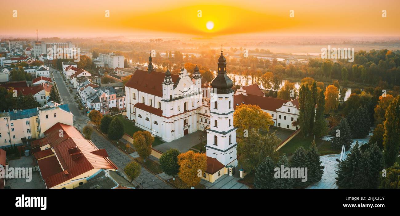 Pinsk, Brest Region, Belarus. Pinsk Cityscape Skyline In Autumn Morning ...