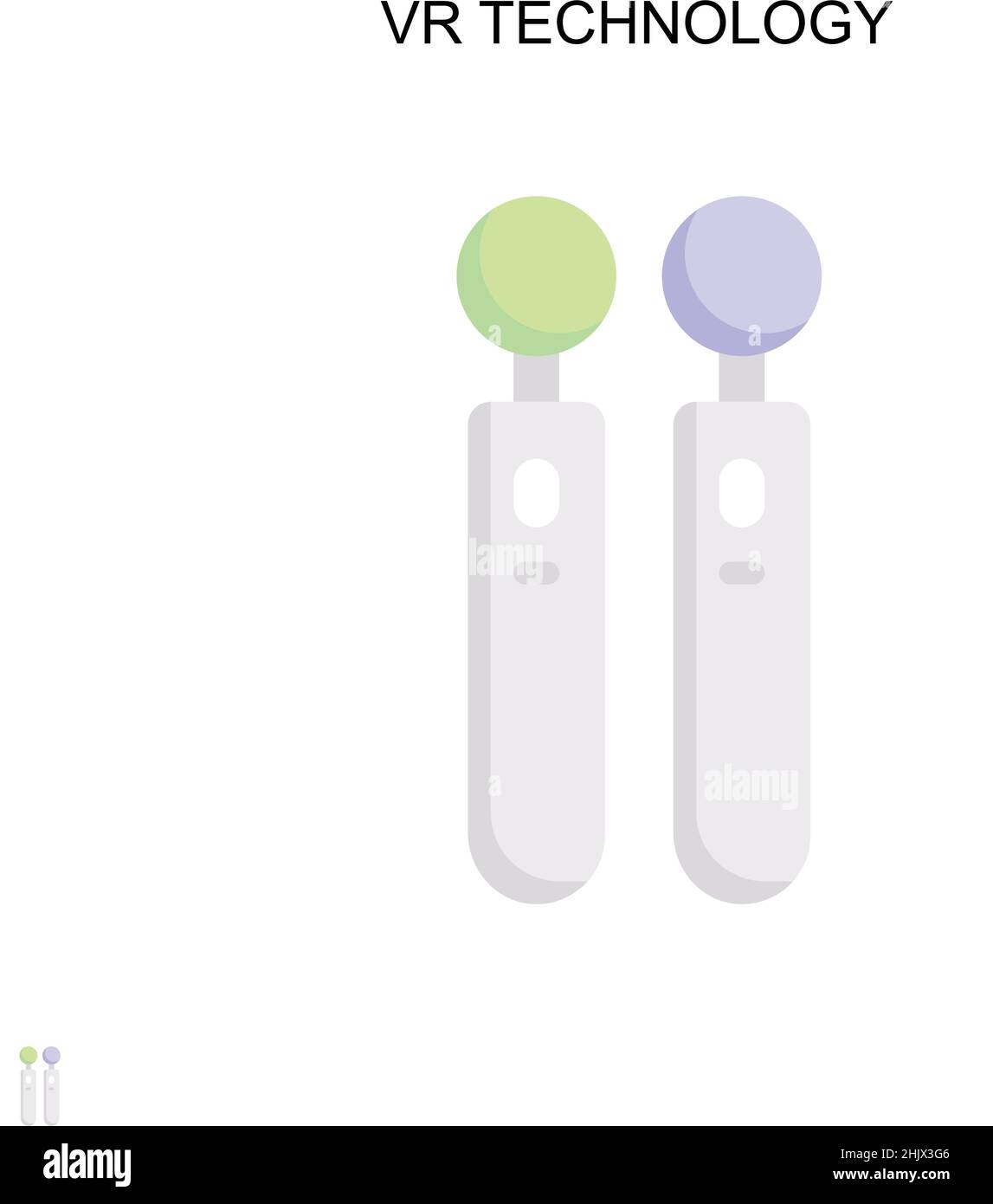 VR technology Simple vector icon. Illustration symbol design template ...