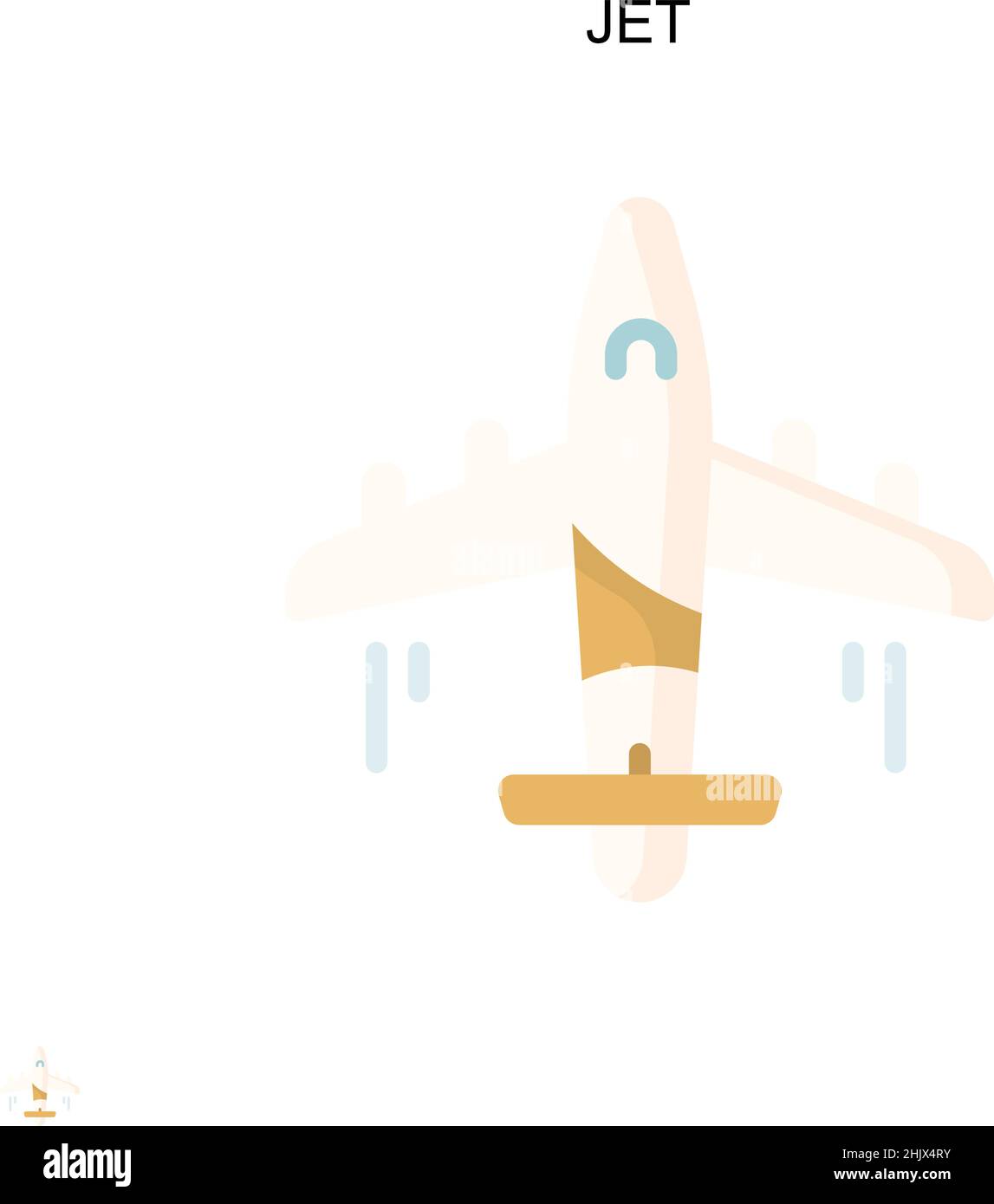 Jet Simple vector icon. Illustration symbol design template for web ...