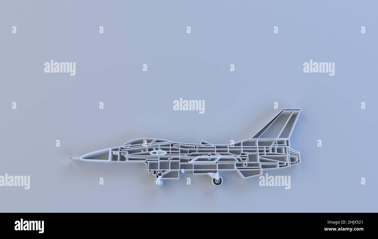 Abstract representation of a plane on the paper Stock Photo - Alamy