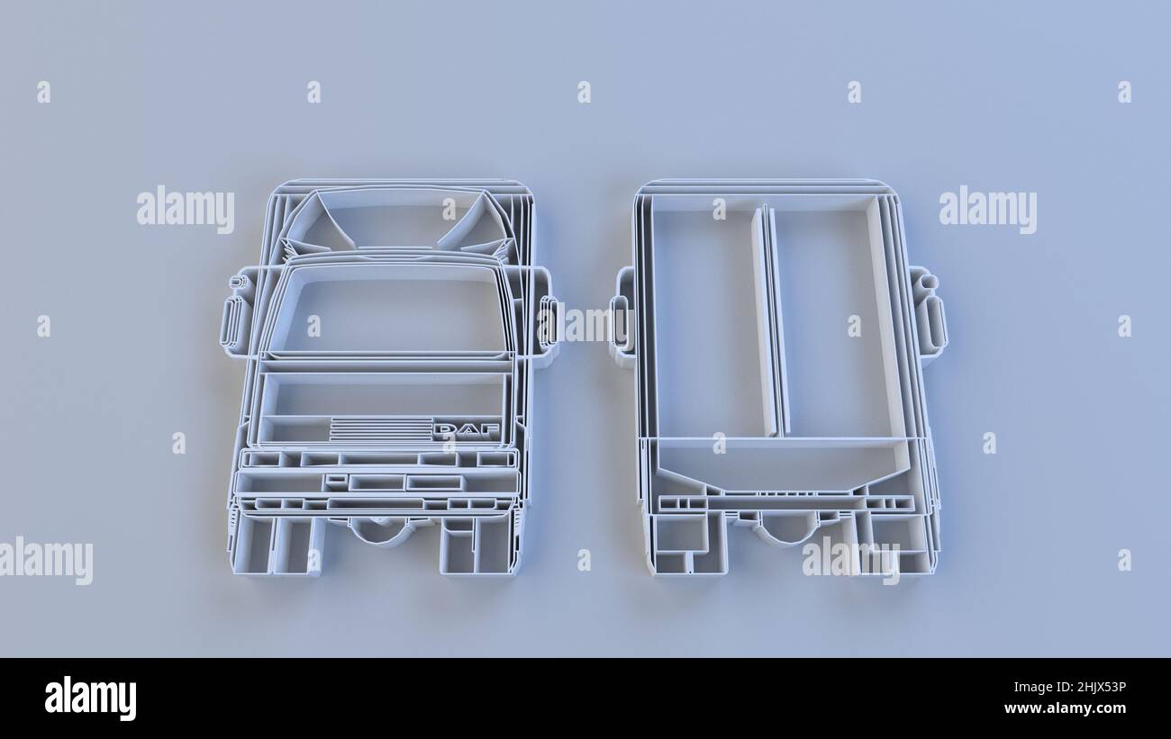 Abstract representation of vehicles on the paper Stock Photo - Alamy