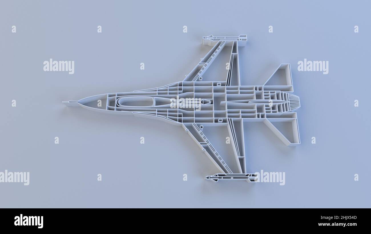Abstract representation of a plane on the paper Stock Photo - Alamy