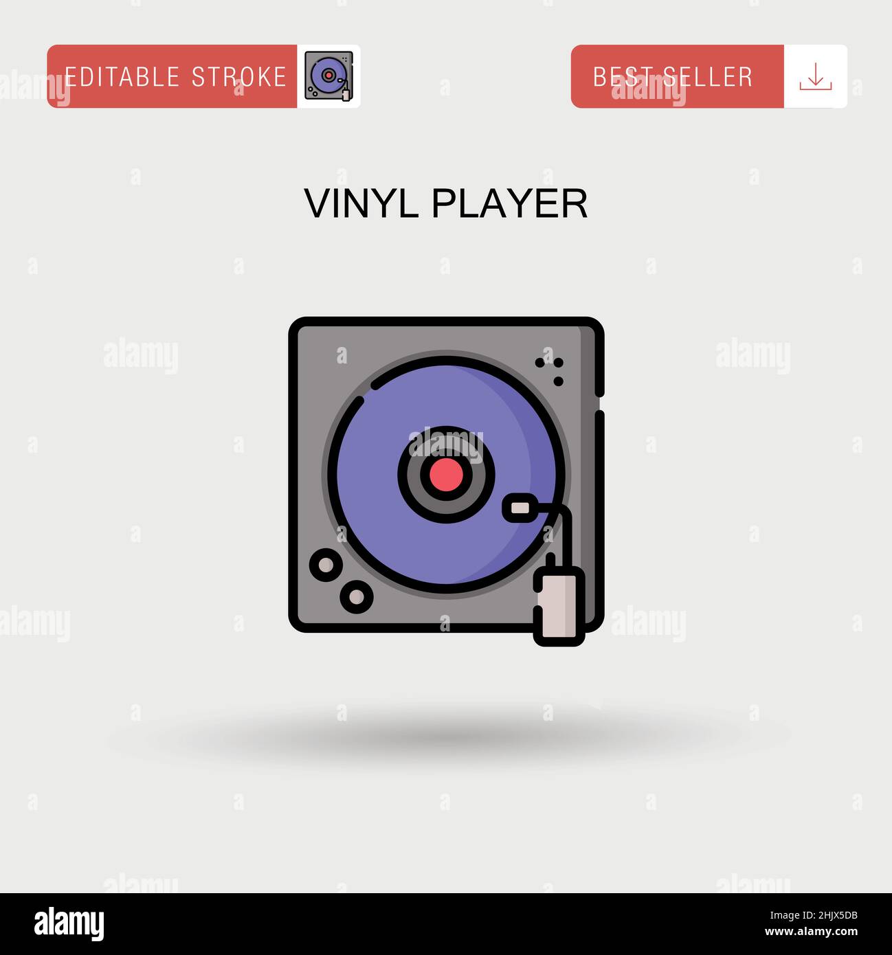 Vinyl player Simple vector icon Stock Vector Image & Art - Alamy