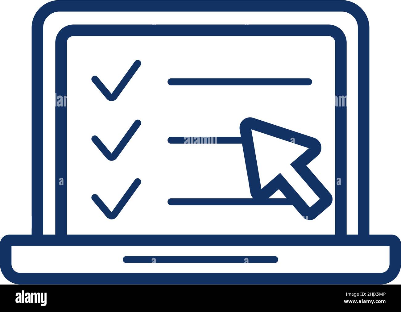 Notebook computer icon on white background, vector illustration Stock ...