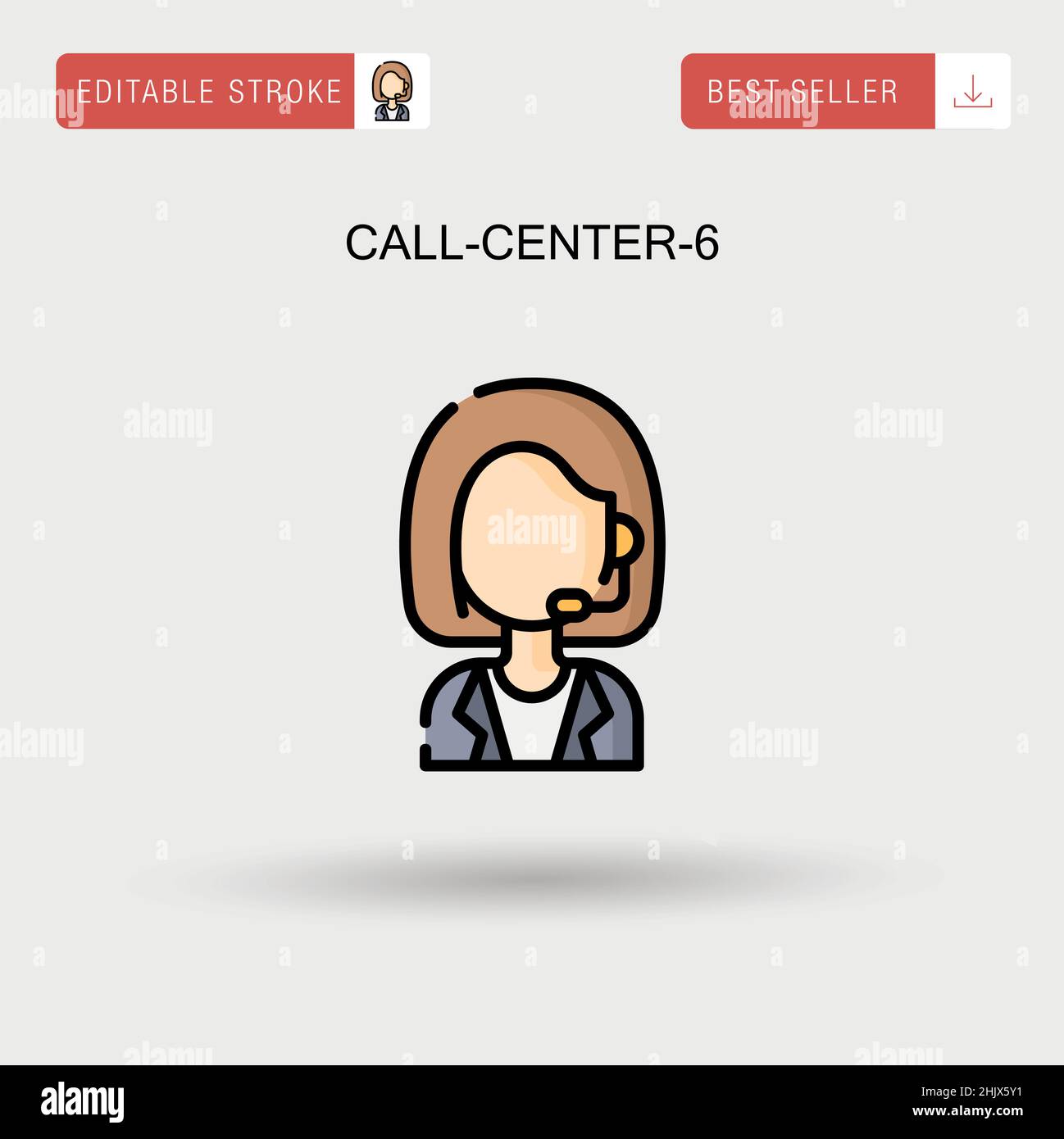 Call center agent avatar hi-res stock photography and images - Alamy