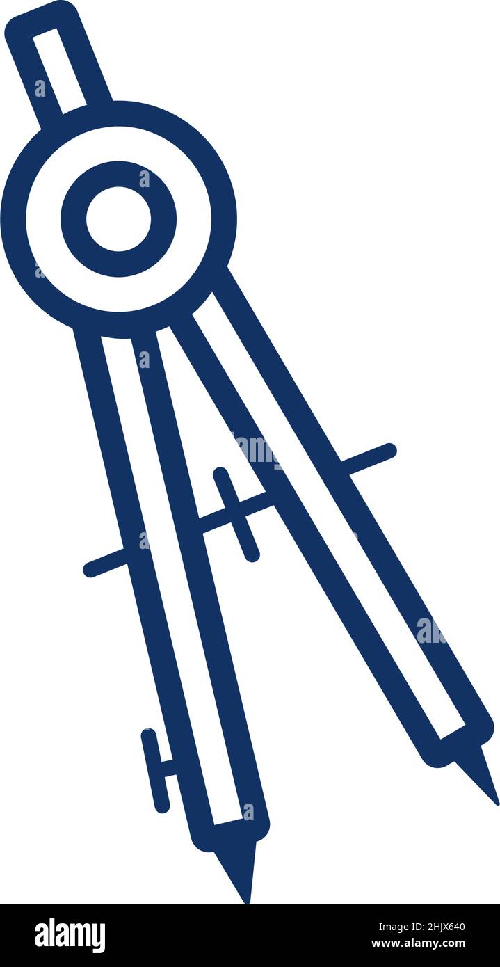 Compass icon on white background, divider symbol, vector illustration ...