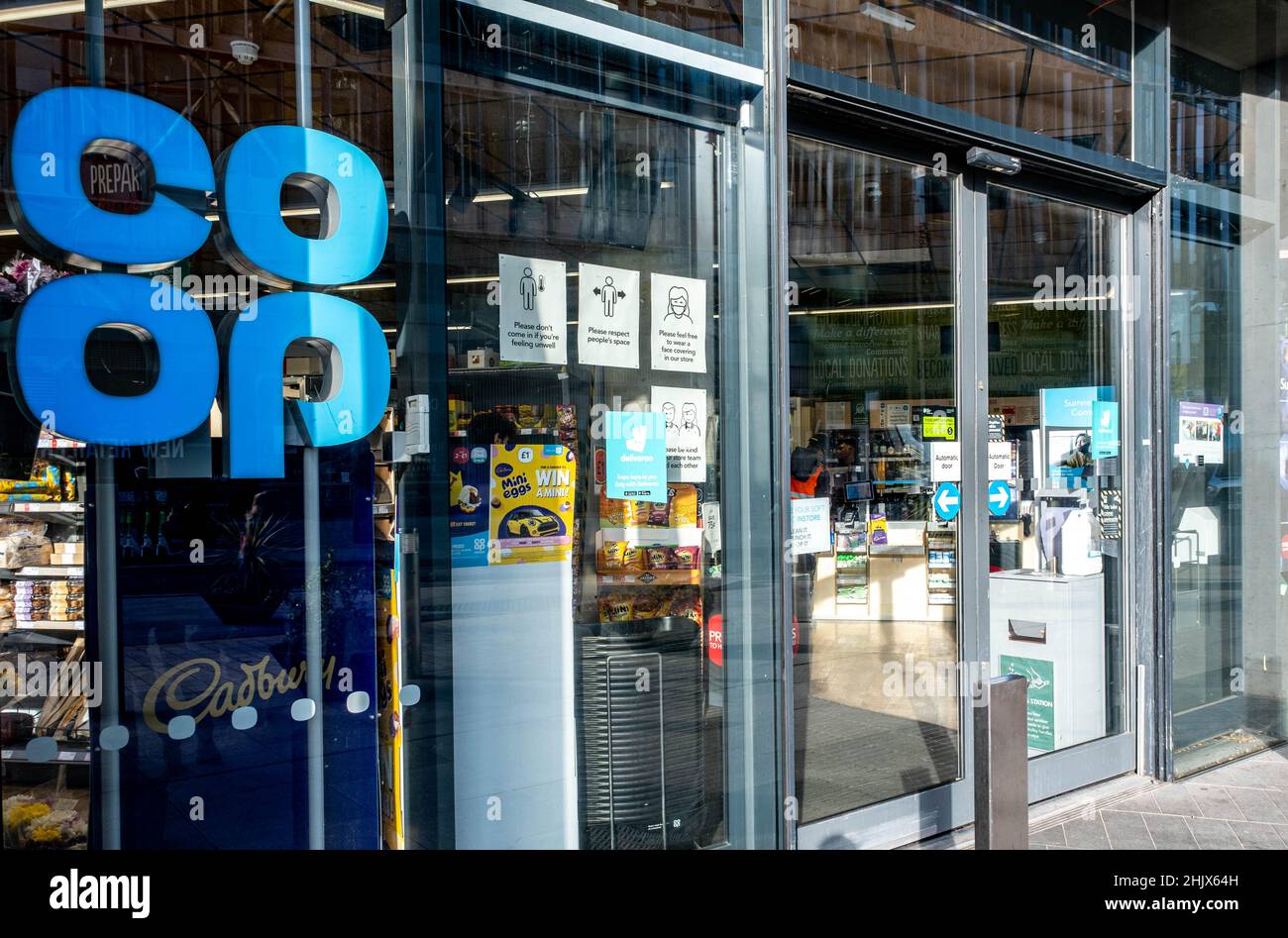 London England UK, 29 January 2022, Co-Op Co-operative Supermarket ...