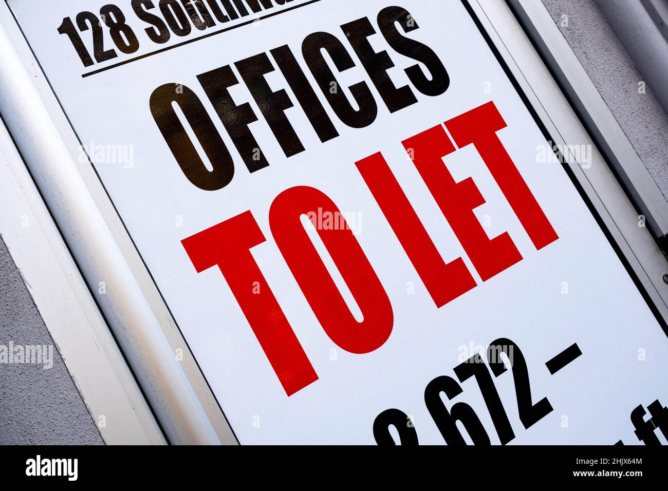 London England UK, 29 January 2022, Estate Agents Office To Let Sign ...