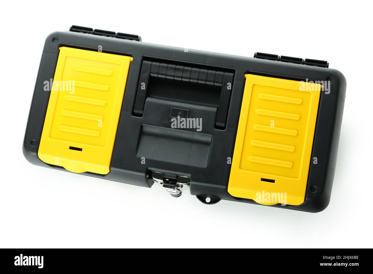 Tool box isolated on white background, top view Stock Photo - Alamy