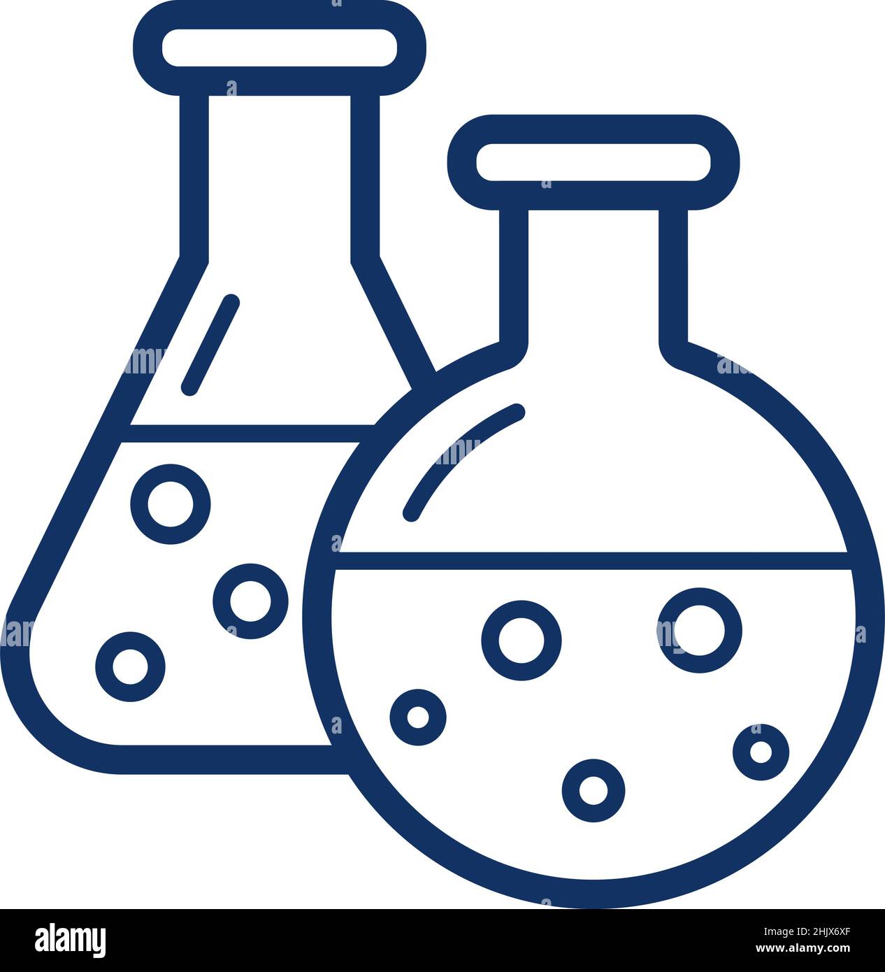 Chemical test tube icon on white background, vector illustration Stock ...