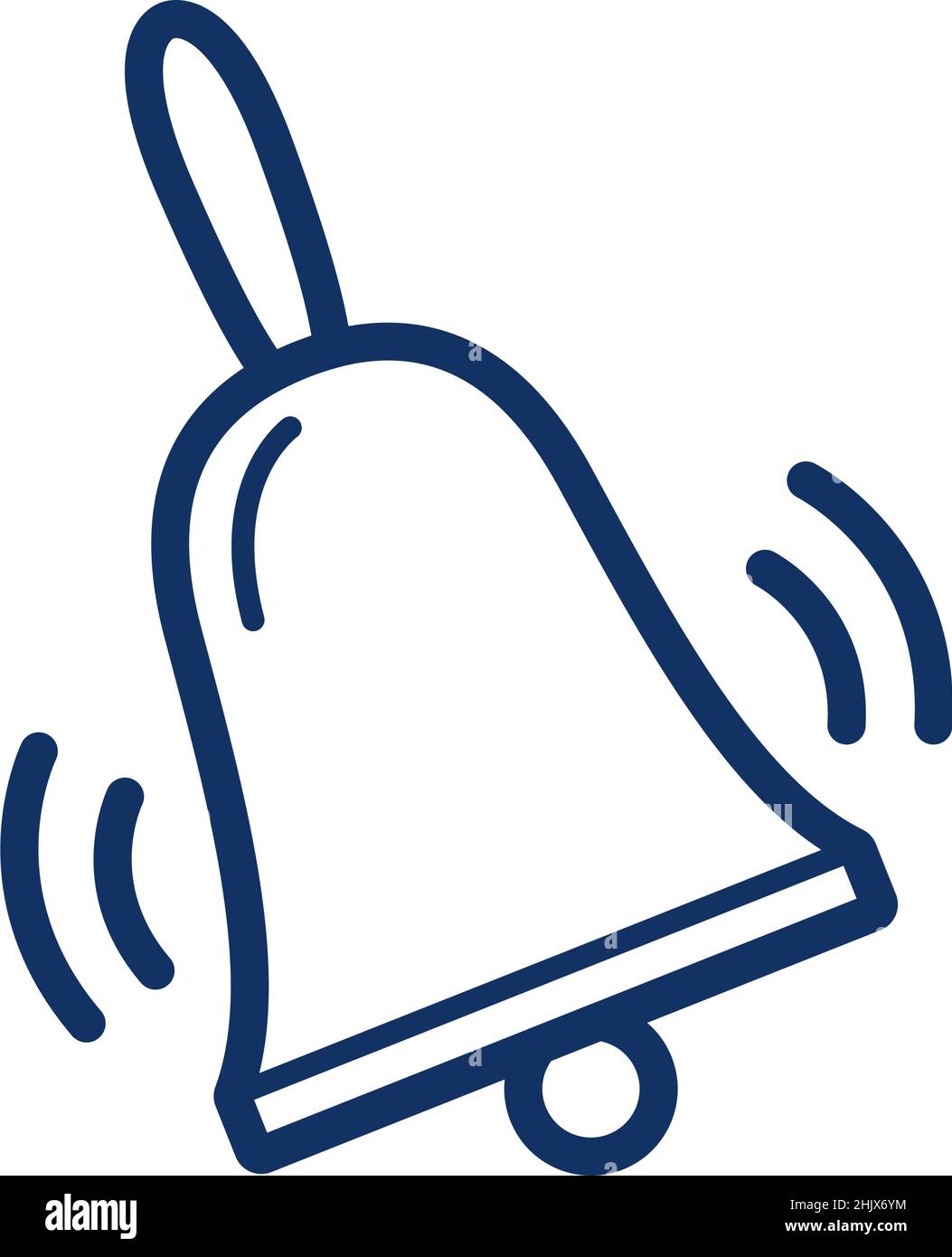 Bell icon on white background, vector illustration Stock Vector Image ...