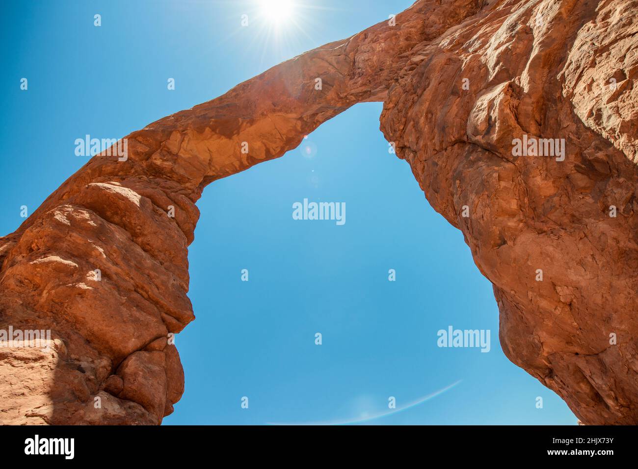 Turret Arch at Arches National Park, Utah in summer season Stock Photo ...